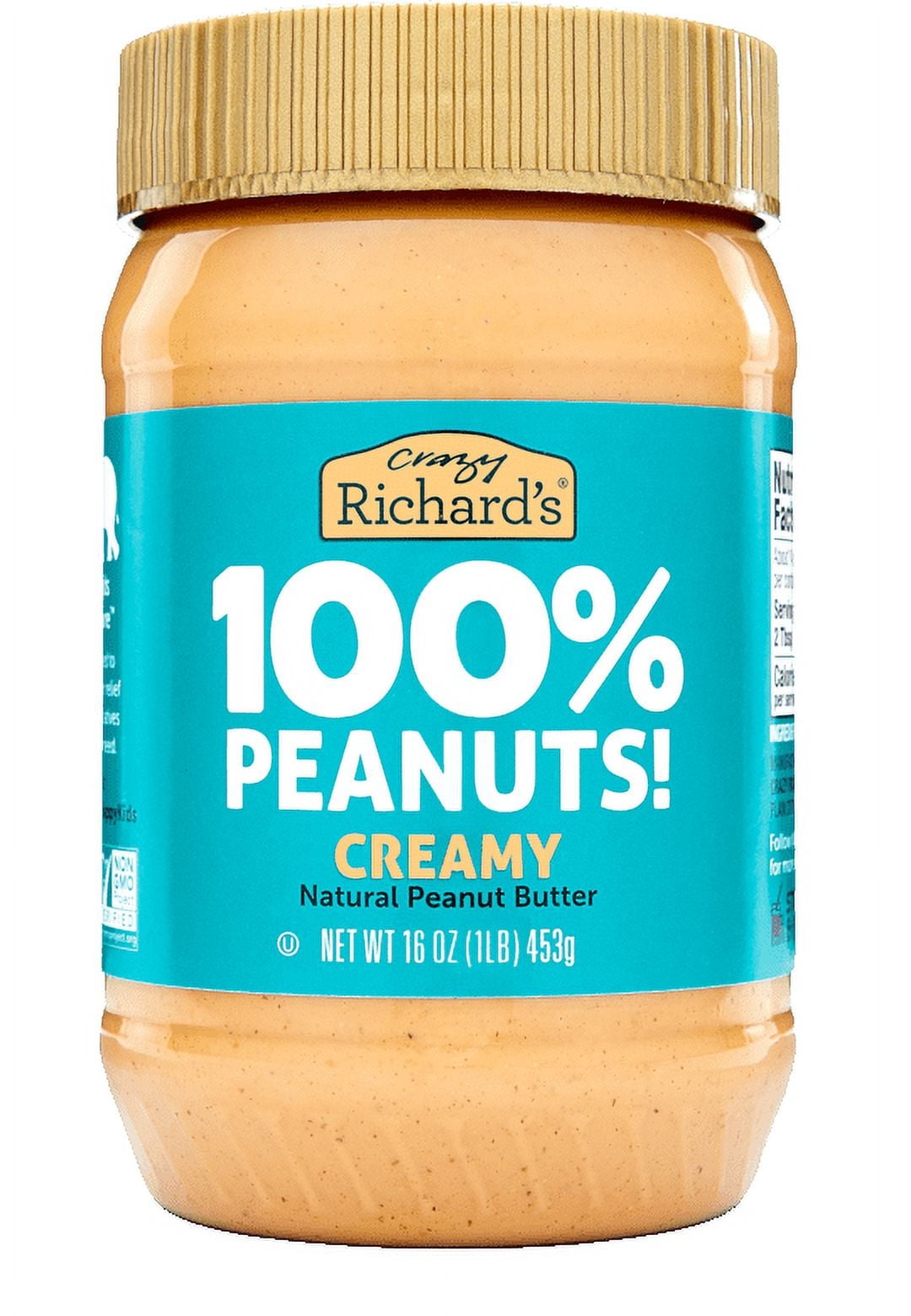 Crazy Richards Natural Healthy Spread - Creamy Peanut Butter, 16 oz ...