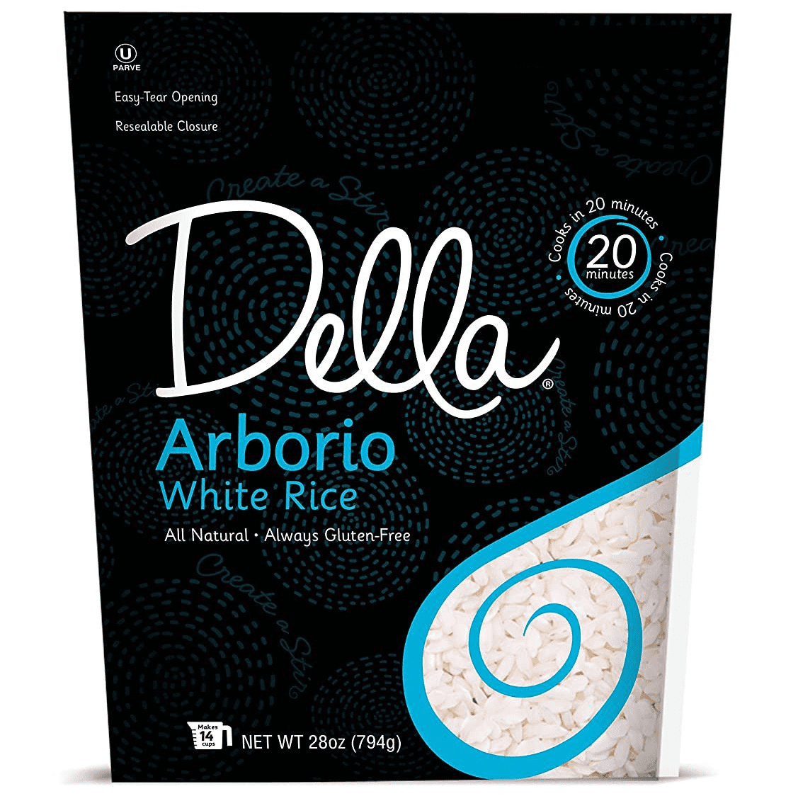 Pack of 6, Della Gourmet Arborio White Rice, 28 oz - Walmart.com