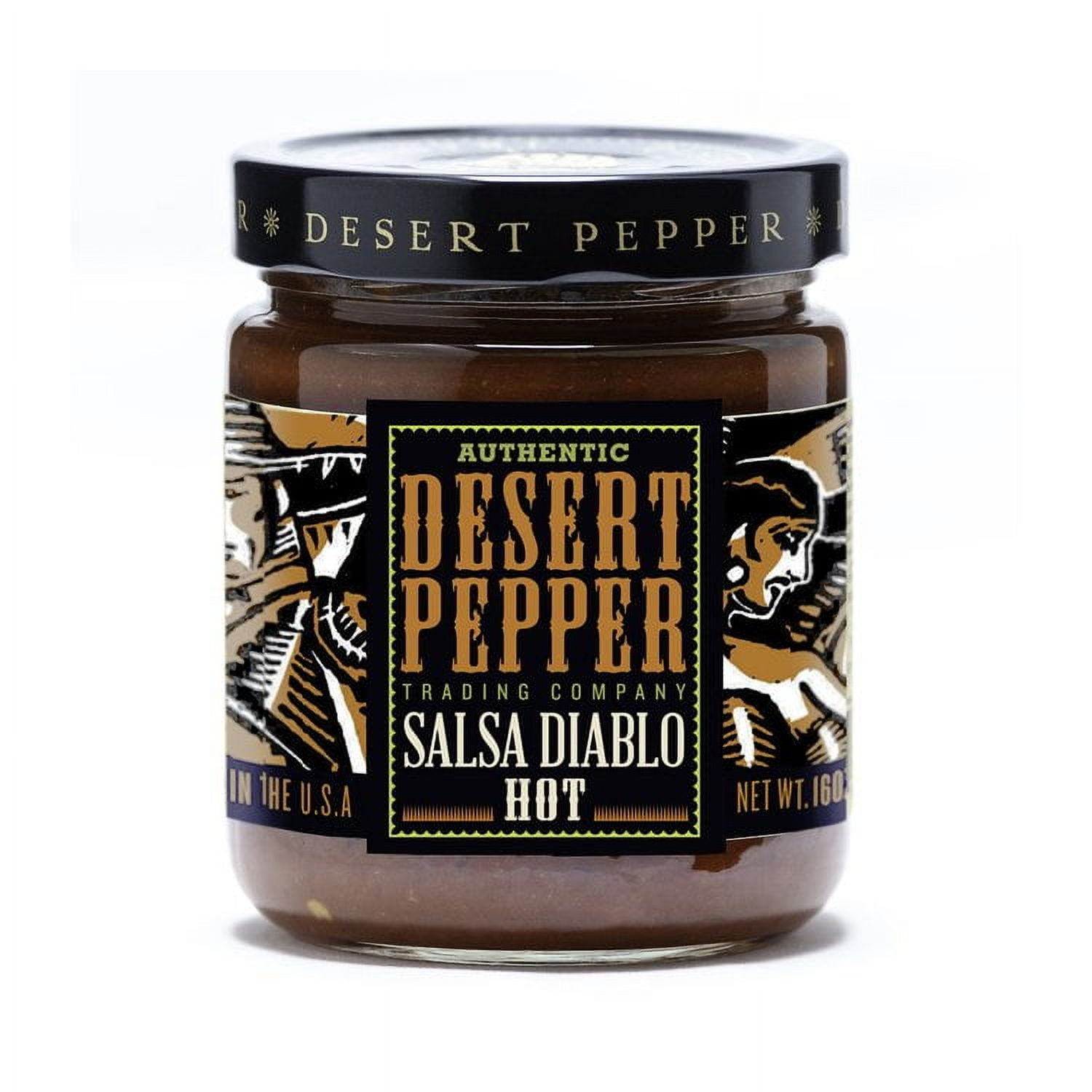 Pack of 6, Desert Pepper Salsa Diablo Hot, 16 oz - Walmart.com