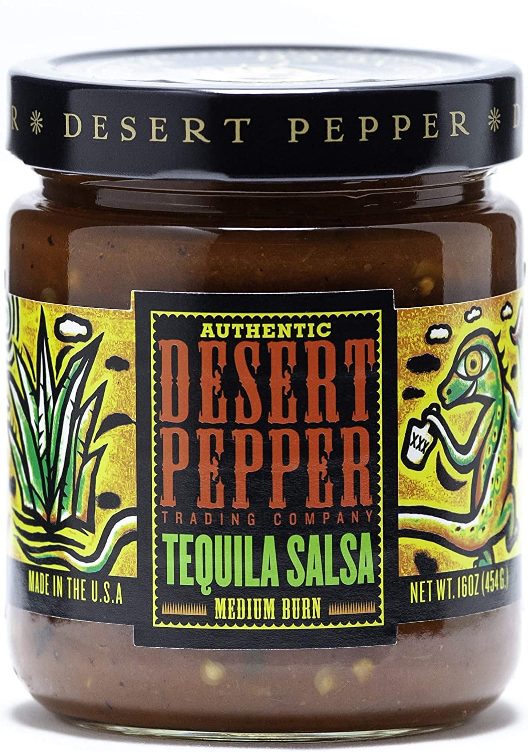 Pack of 6, Desert Pepper Tequila Salsa, Medium Burn, 16 oz - Walmart.com