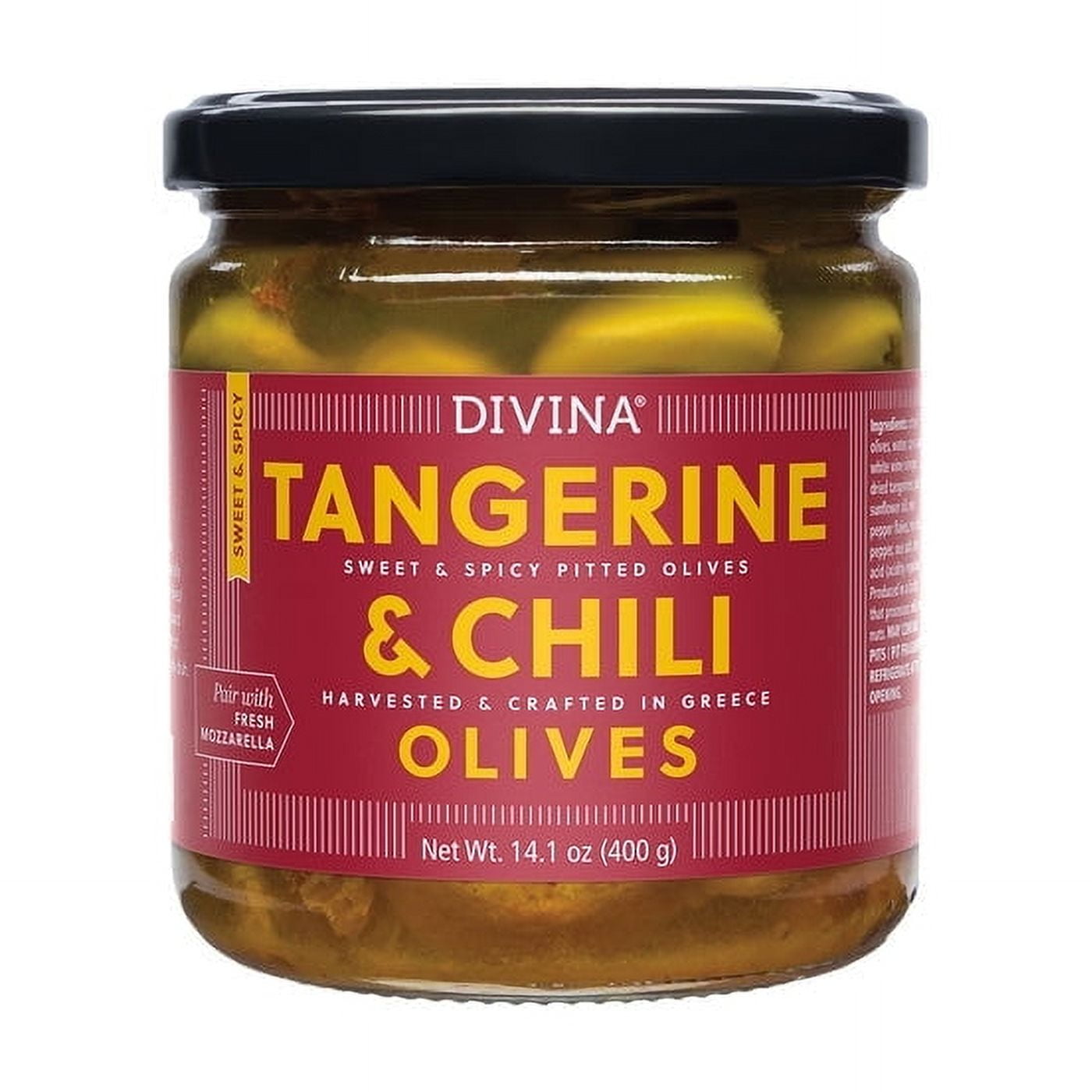 (Pack of 6) Divina Tangerine & Chili Olives, 14.1 oz - Walmart.com