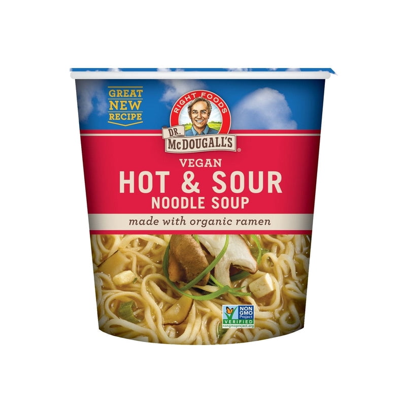 Pack of 6, Dr Mcdougalls Vegan Hot & Sour Ramen Noodle Soup, 1.9 oz ...