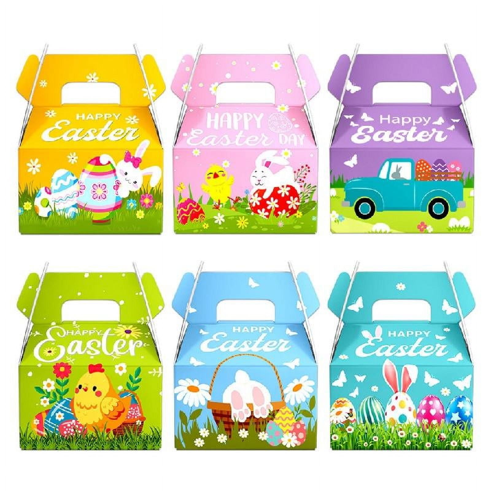Pack of 6 Easters Box Candy Boxes Easters Packaging Box Colorful Paper Boxes Suitable for Snacks ...