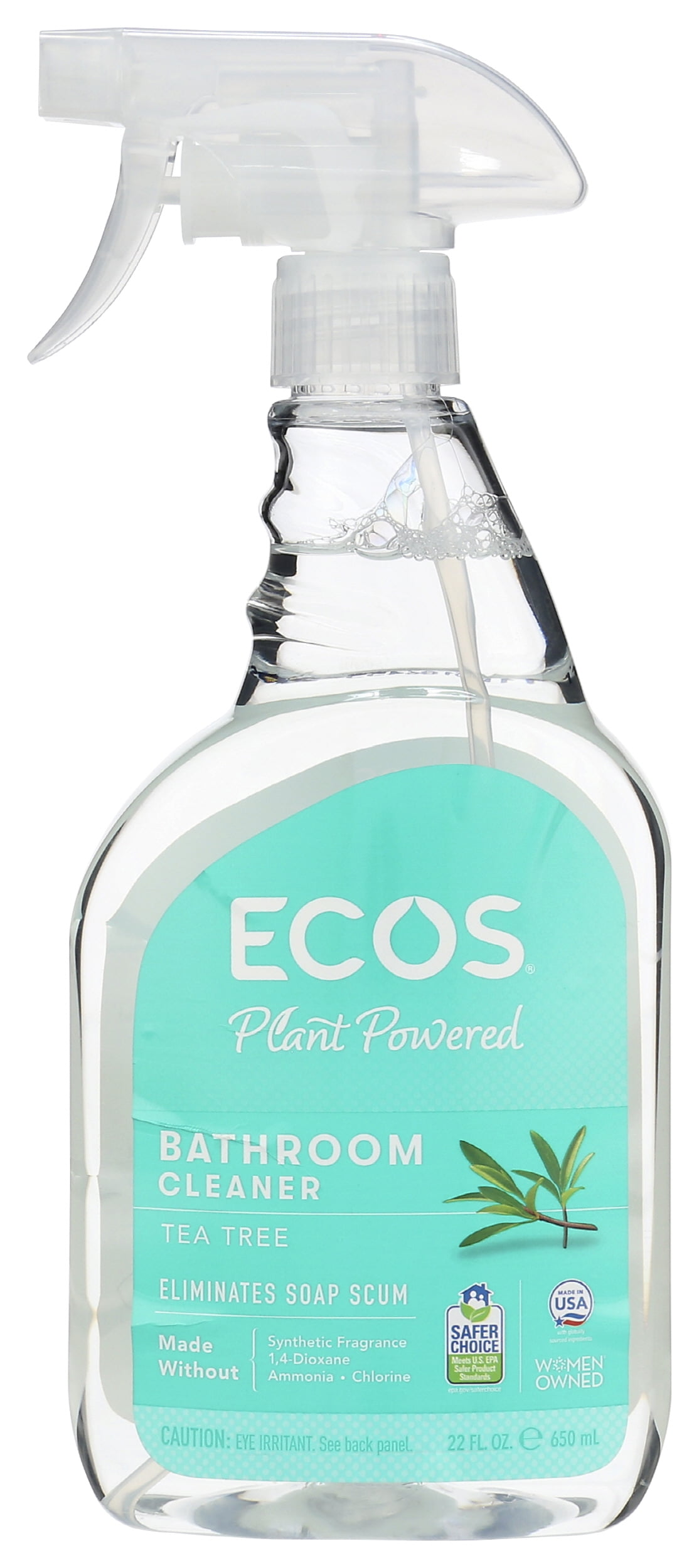 Pack of 6, Ecos Tea Tree Plant Powered Bathroom Cleaner, 22 oz ...