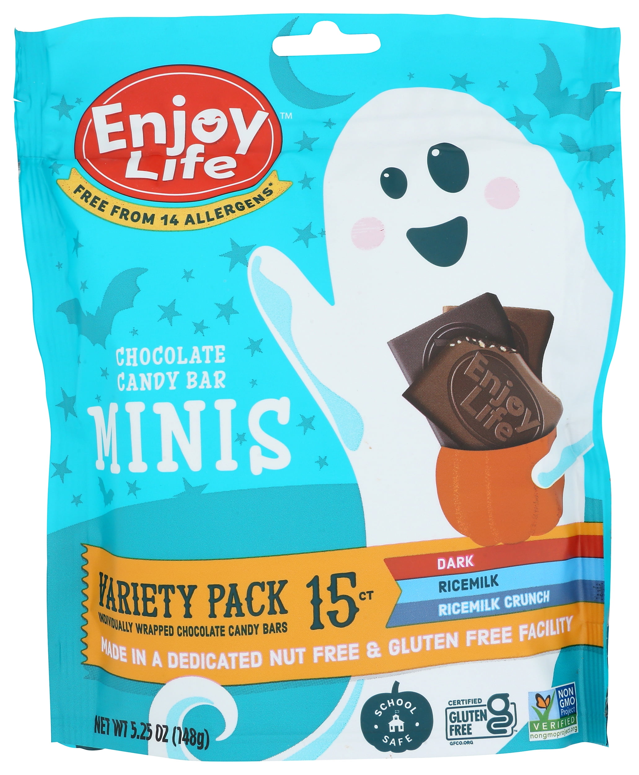 (Pack of 6), Enjoy Life Halloween Variety Pack - Mini Chocolate Bars, 5 ...