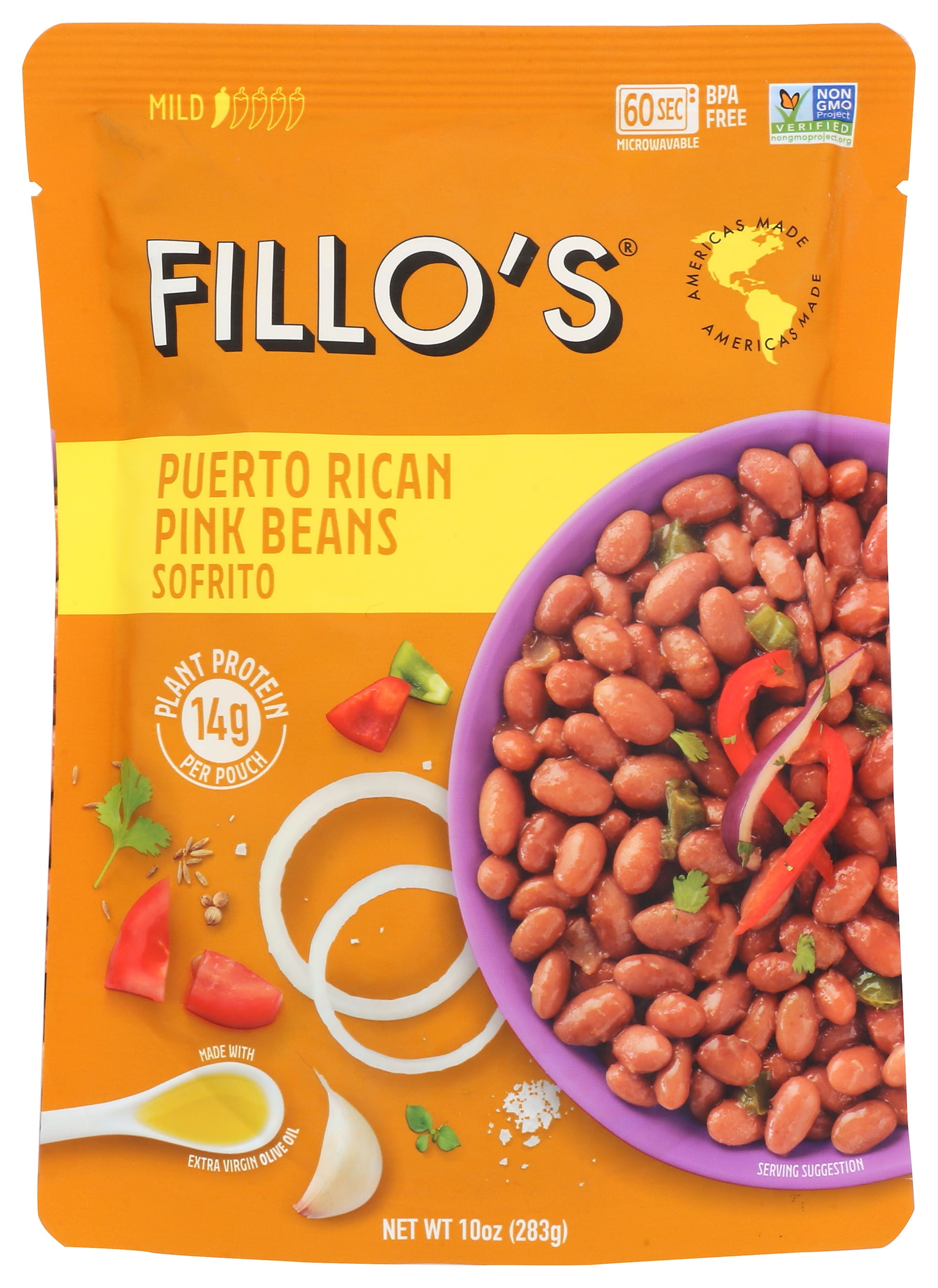 Pack of 6, Fillos Puerto Rican Pink Beans Sofrito, 10 oz - Walmart.com