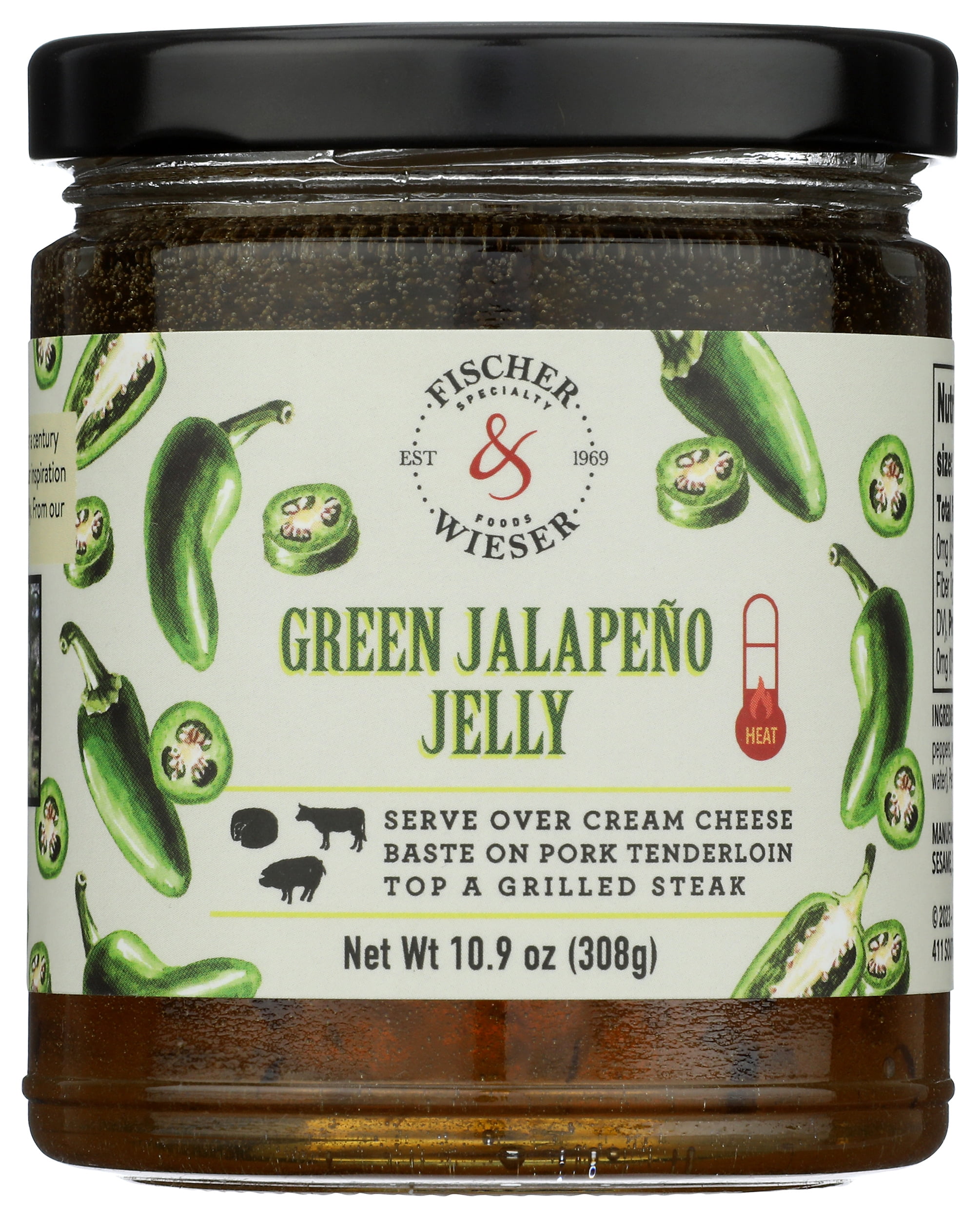 Pack of 6, Fischer & Wieser Green Jalapeño Jelly, 10.9 oz - Walmart.com