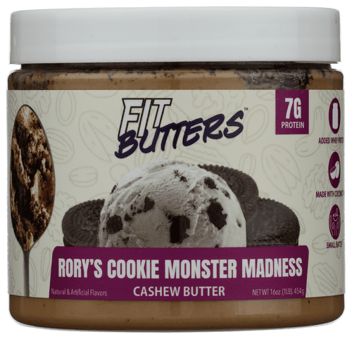 Pack of 6 Fit Butters Better Cashew Cookie Monster Madness 16 oz ...