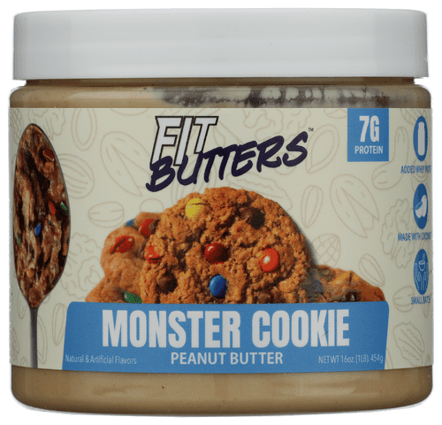 (Pack of 6) Fit Butters Peanut Monster Cookie Butter 16 oz - Walmart.com