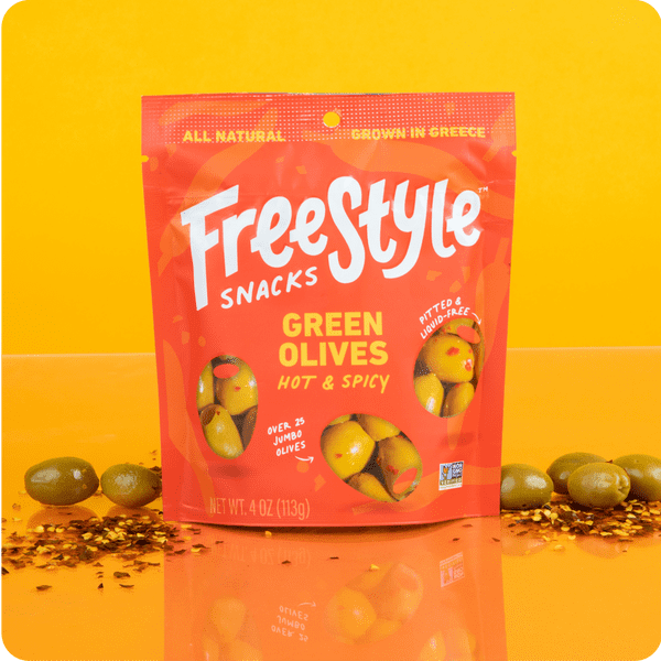 (Pack of 6), Freestyle Snacks Green Olives Hot & Spicy, 4 oz - Walmart.com