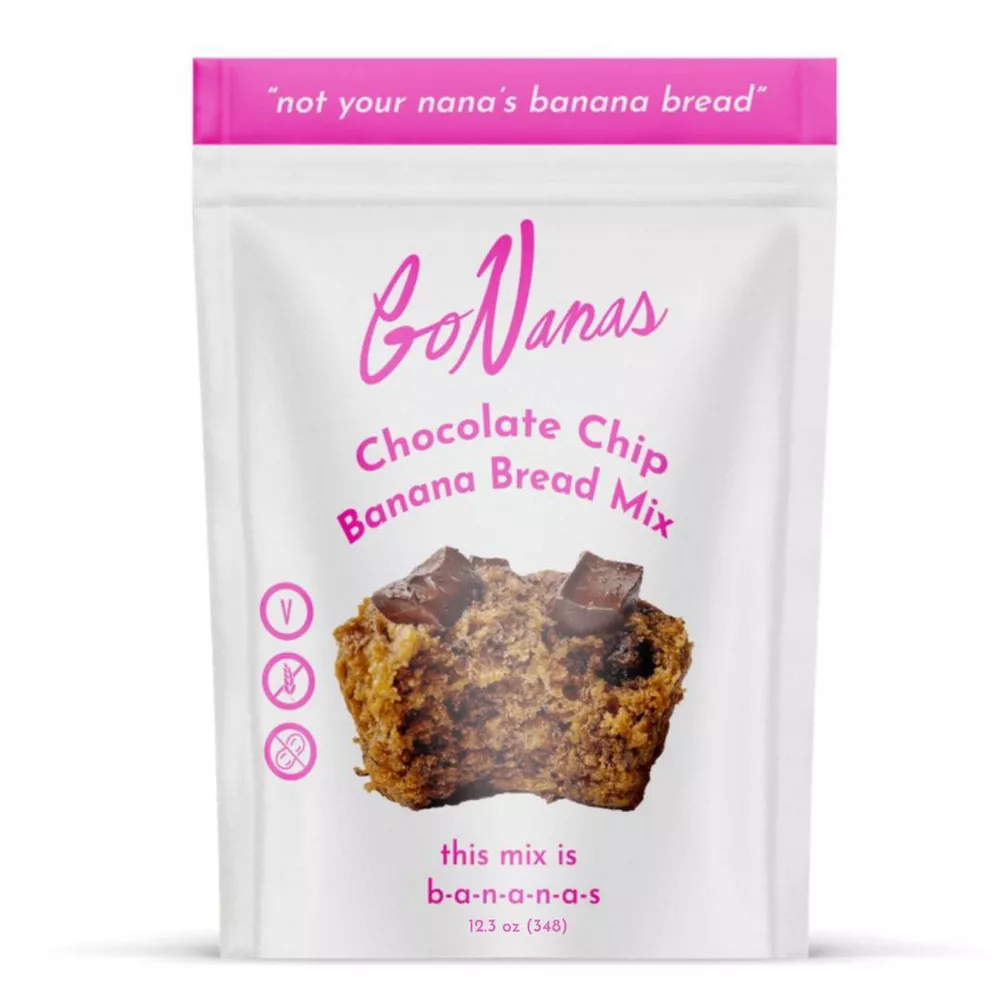 (Pack of 6), GoNanas Chocolate Chip Banana Bread Mix, 12.3 oz - Walmart.com