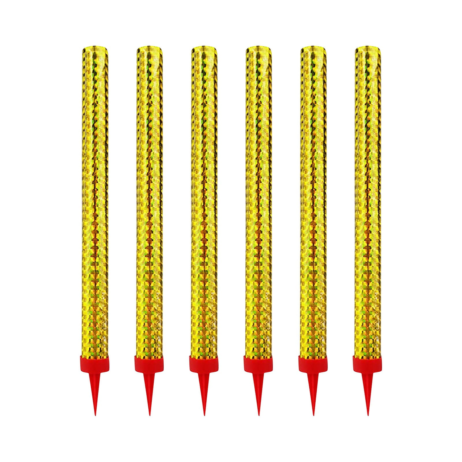 Pack of 6 Gold Cake Sparklers Smokeless and Long-Lasting Candles for ...