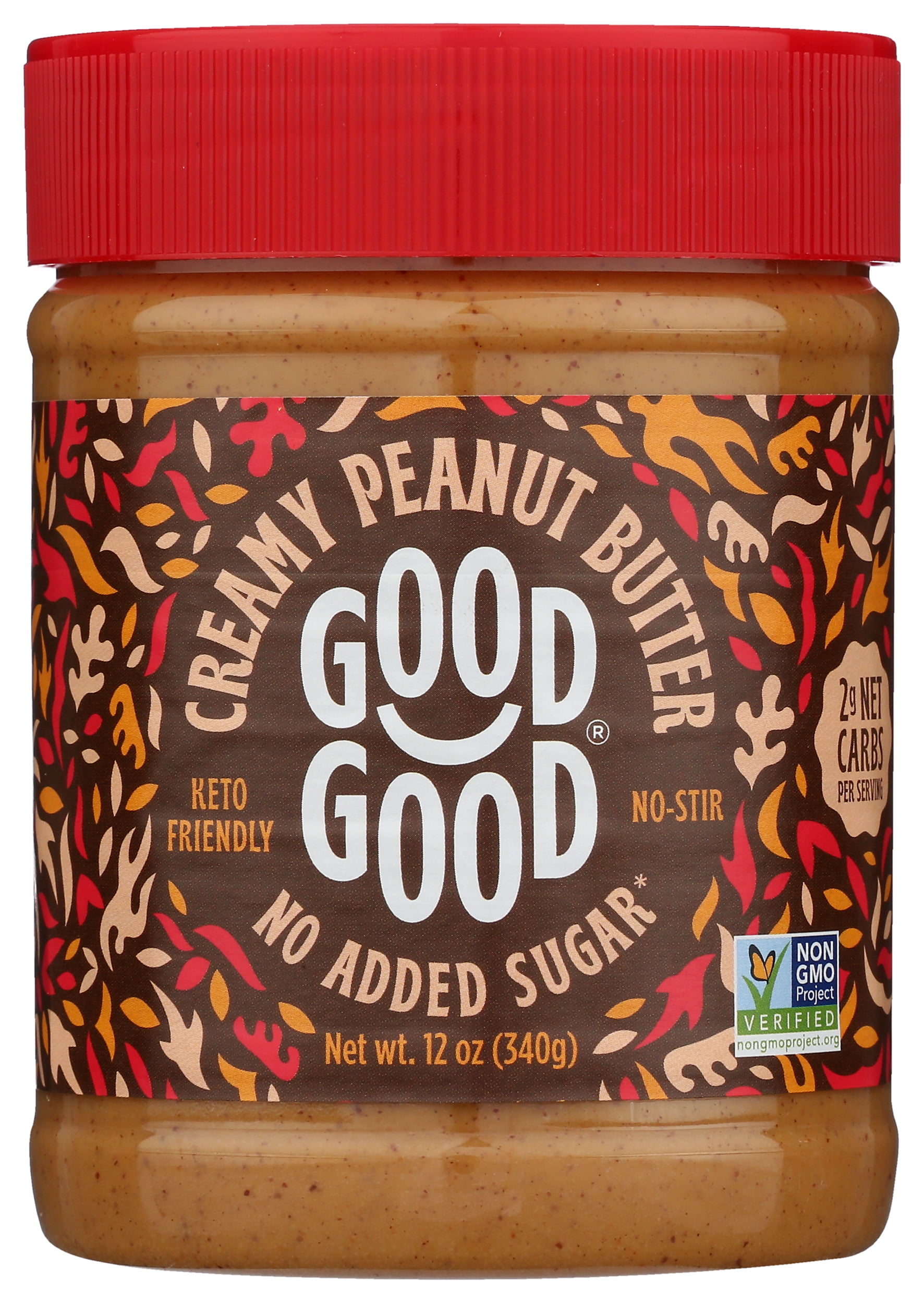 (Pack of 6), Good Good Creamy Peanut Butter, 12 oz - Walmart.com
