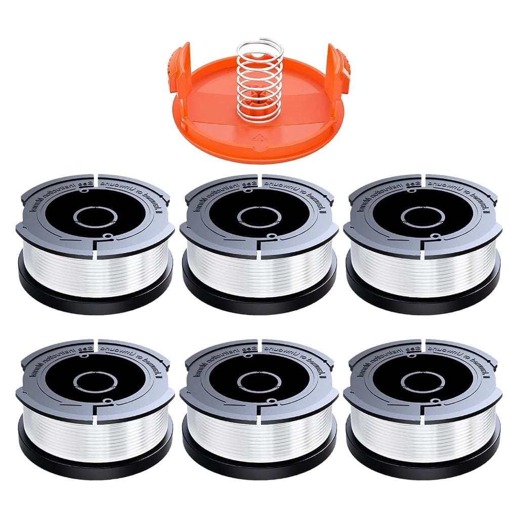 Pack of 6 Grass Trimmer Spools,for Black and Decker Grass Trimmer ...
