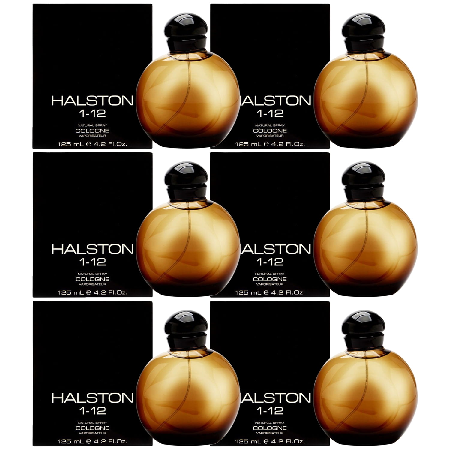 Pack of (6) Halston 1-12 by Halston for Men 4.2 oz Cologne Spray ...