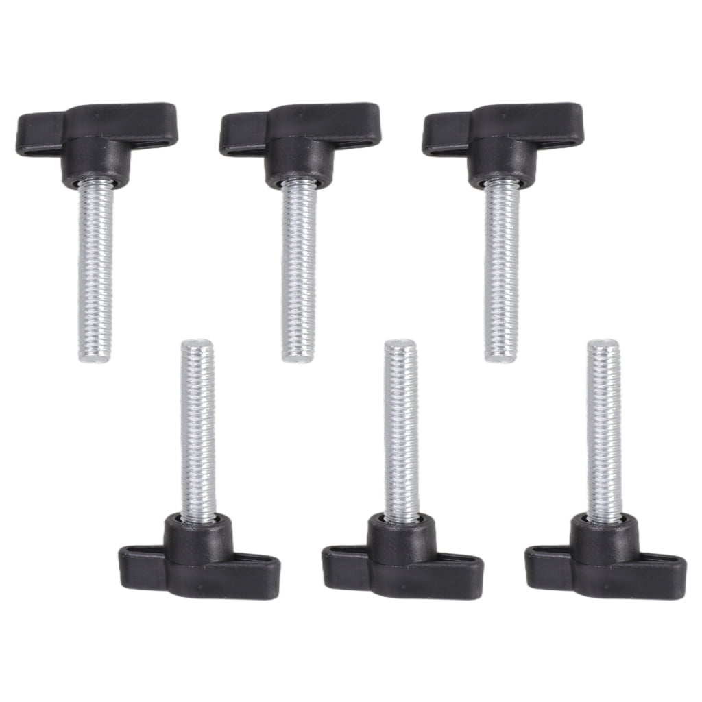 Pack of 6 Hand Twist Screws with Ergonomic Plastic Handle Carbon Steel ...
