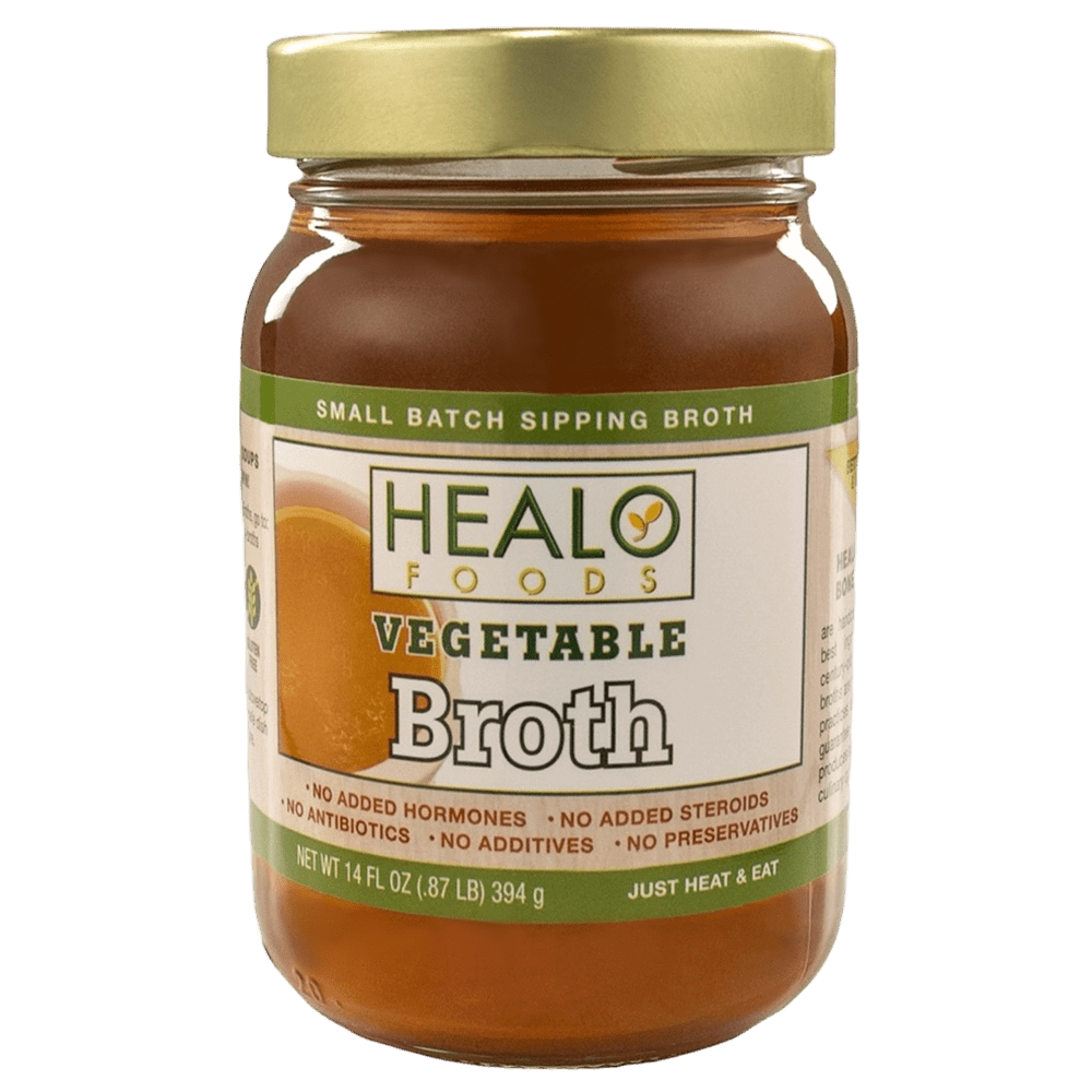 (Pack of 6), Healo Foods Vegetable Broth, 14 fl oz - Walmart.com