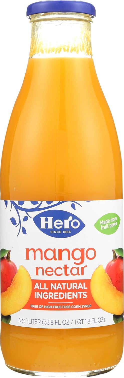 Pack of 6, Hero Nectar Mango, 33.8 fl oz - Walmart.com