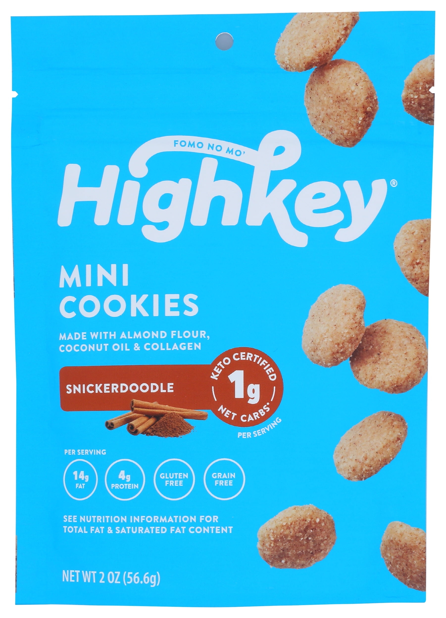(Pack of 6), High Key Snickerdoodle Mini Cookies, 2 oz - Walmart.com