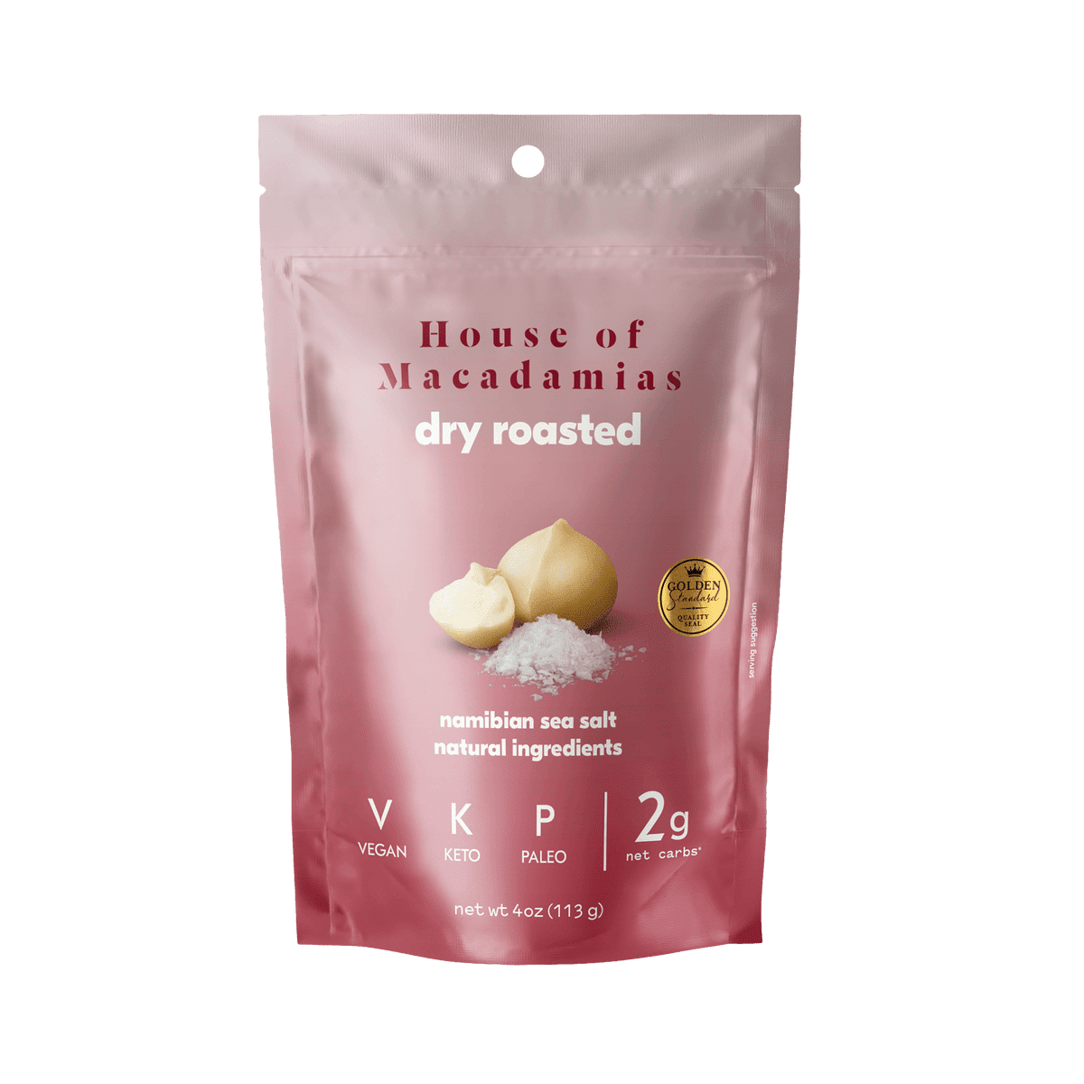 (Pack of 6), House of Macadamias Dry Roasted Macadamia Nuts with ...