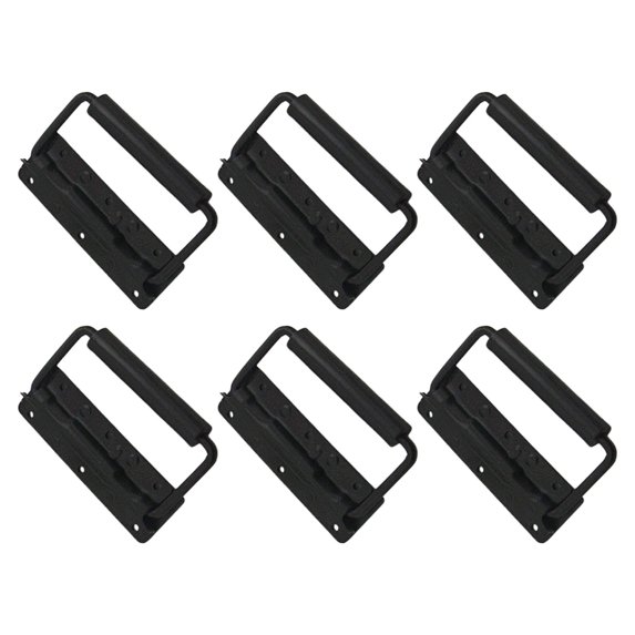Pack of 6 Heavy Duty Foldable Cupboard Handles Rusts Resistant Spring ...