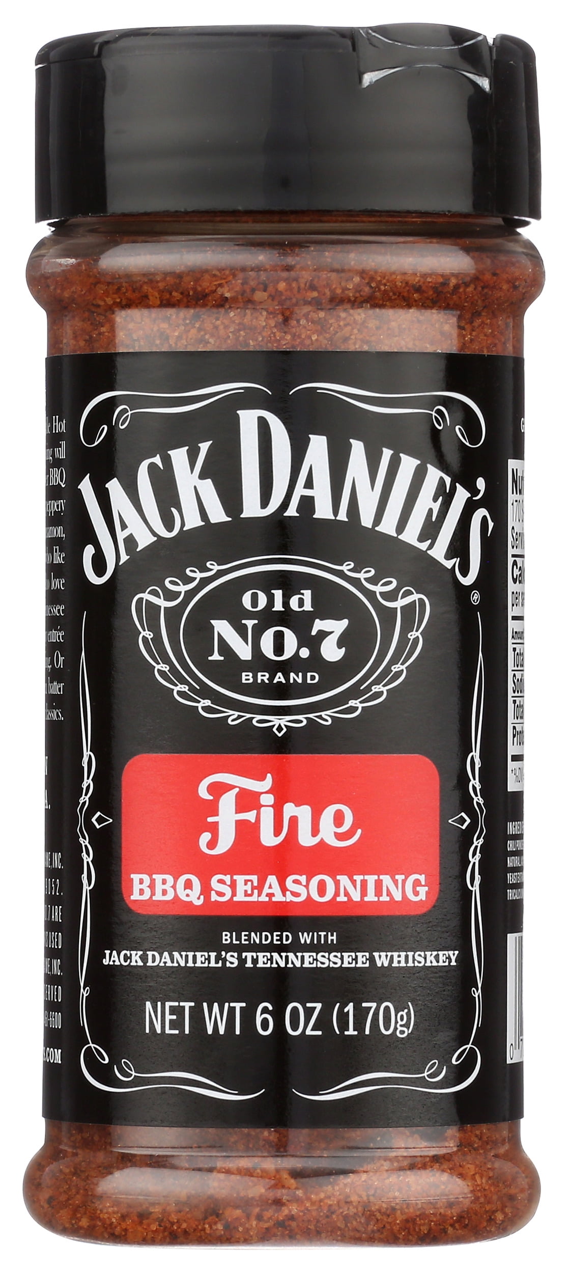 Pack of 6, Jack Daniels Jack Daniel’s Fire BBQ Seasoning, 6 oz ...