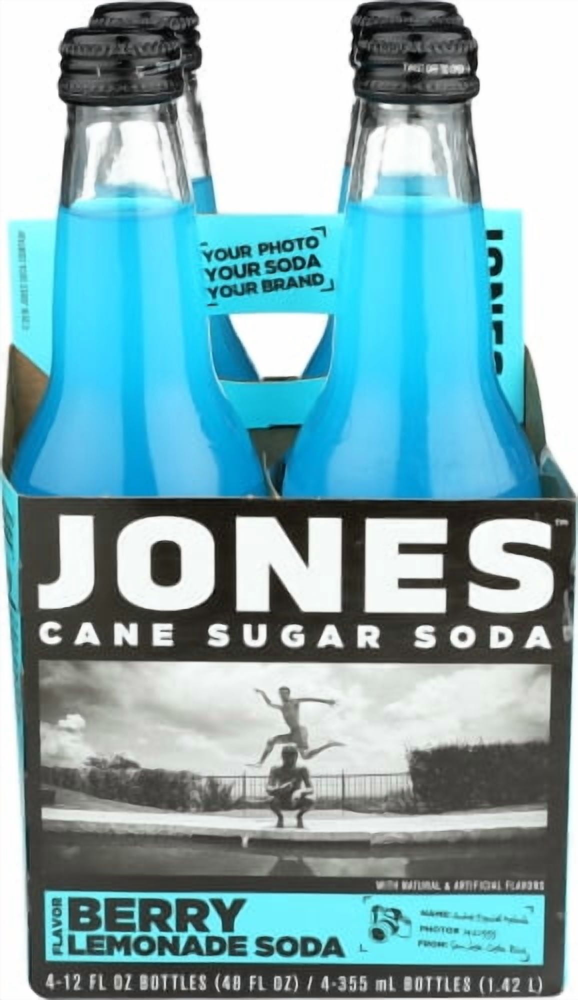 (Pack of 6) Jones Soda 4 Pack Berry Lemonade 48 oz - Walmart.com