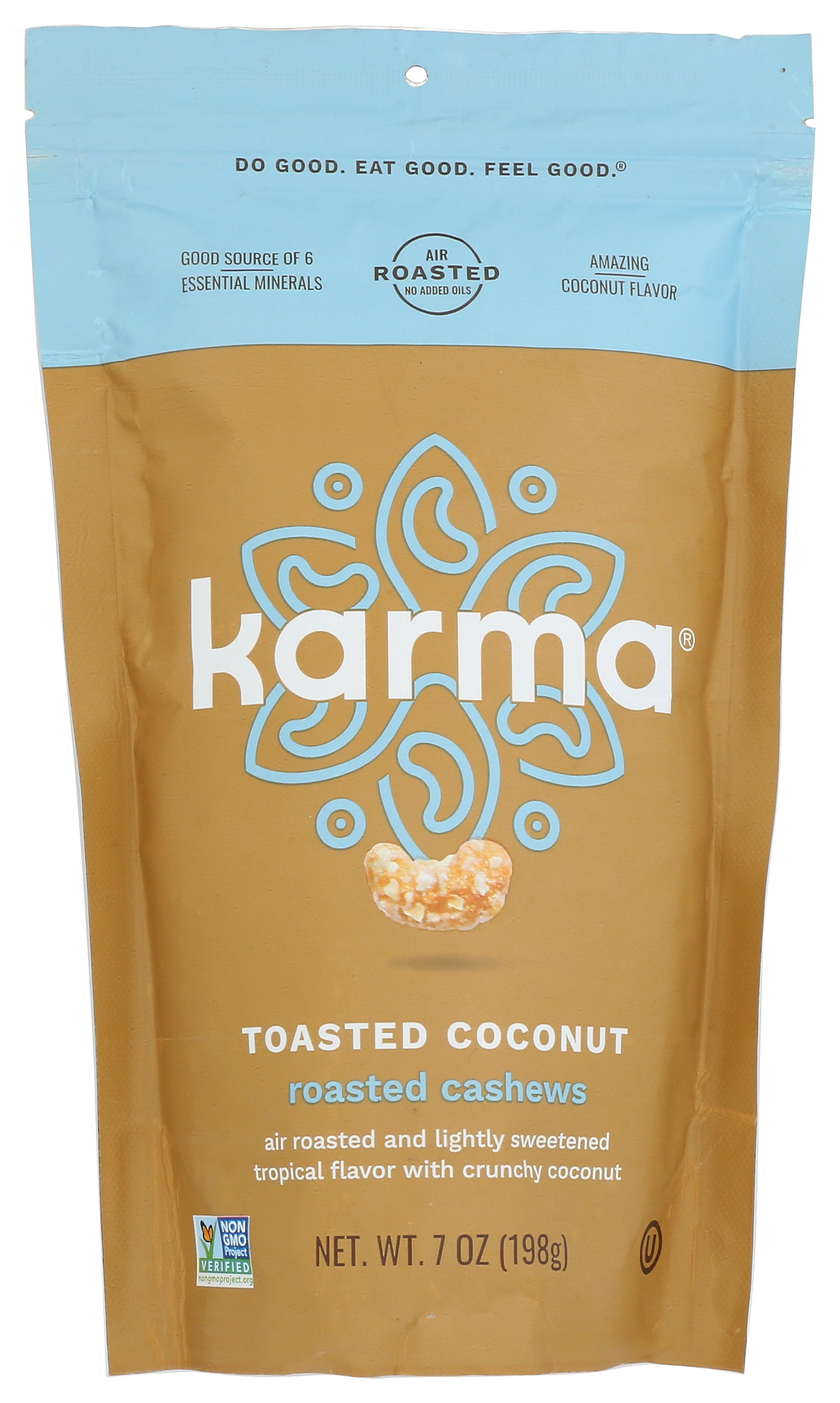 (Pack of 6), Karma Roasted Cashews - Toasted Coconut, 7 oz - Walmart.com