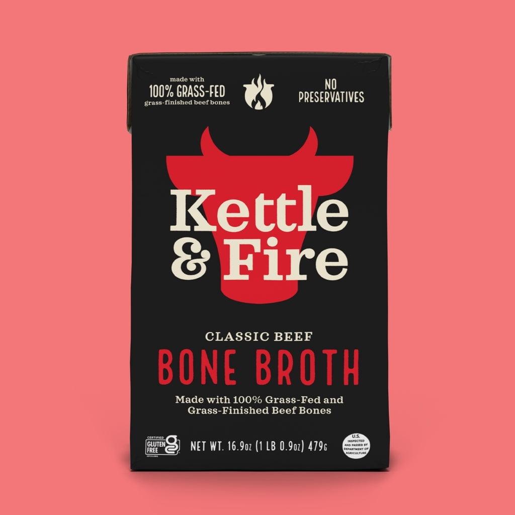 Pack of 6, Kettle And Fire Classic Beef Bone Broth, 16.9 fl oz ...