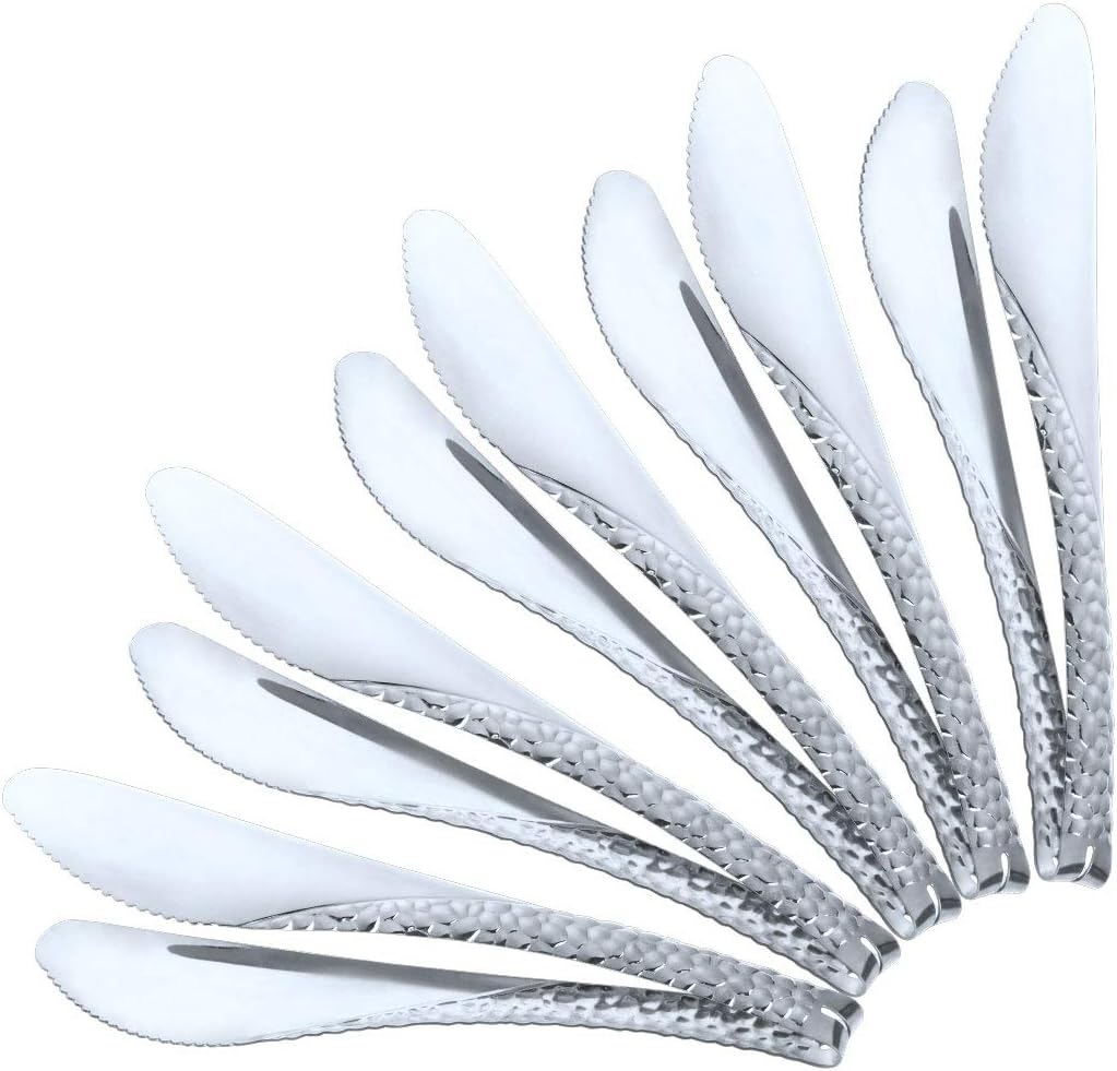 Pack of 6 Kitchen Food Clamp Serving Tongs, 18/10 Stainless Steel, 10 ...