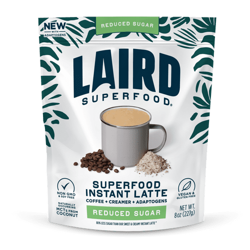 (Pack of 6), Laird Superfood Reduced Sugar Instant Latte with ...