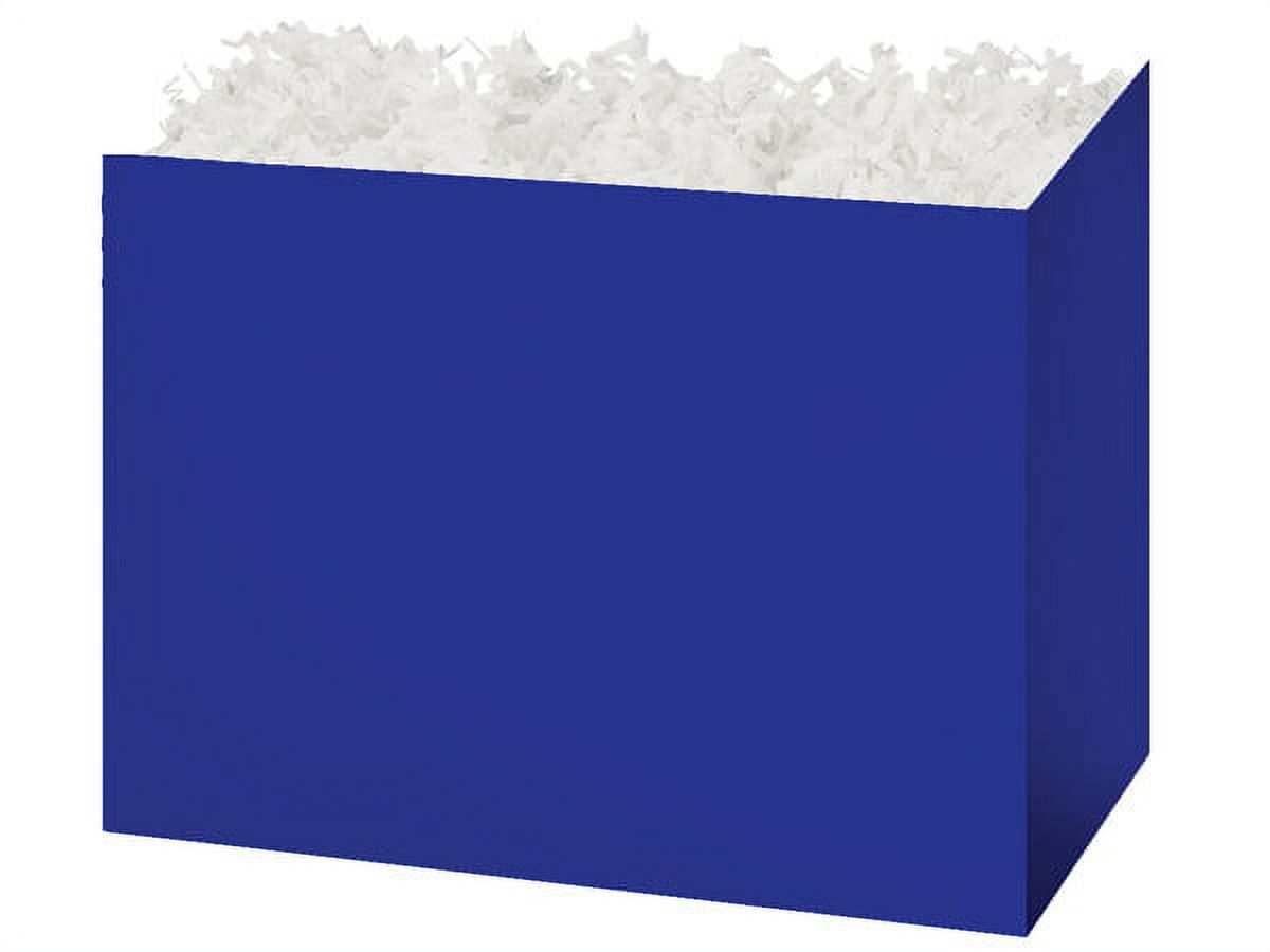Pack of 6, Large Solid Navy Blue Basket Boxes 10.25 x 6 x 7.5" As Great ...