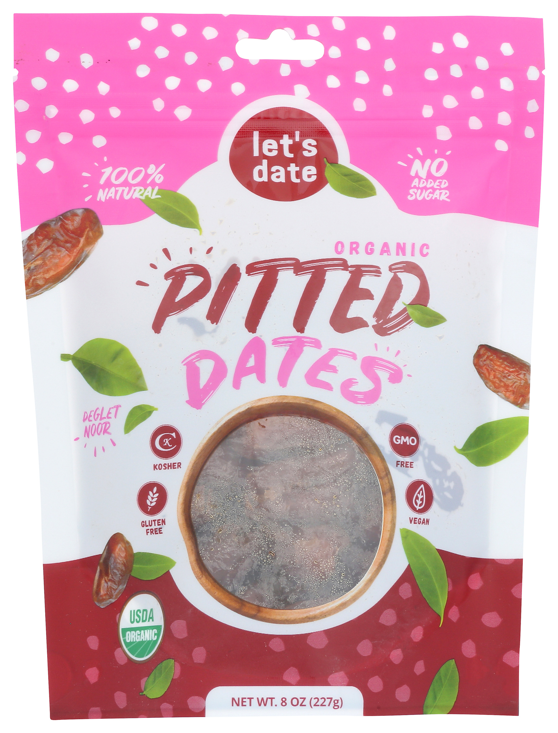 Pack of 6, Lets Date Organic Pitted Dates, 8 oz - Walmart.com