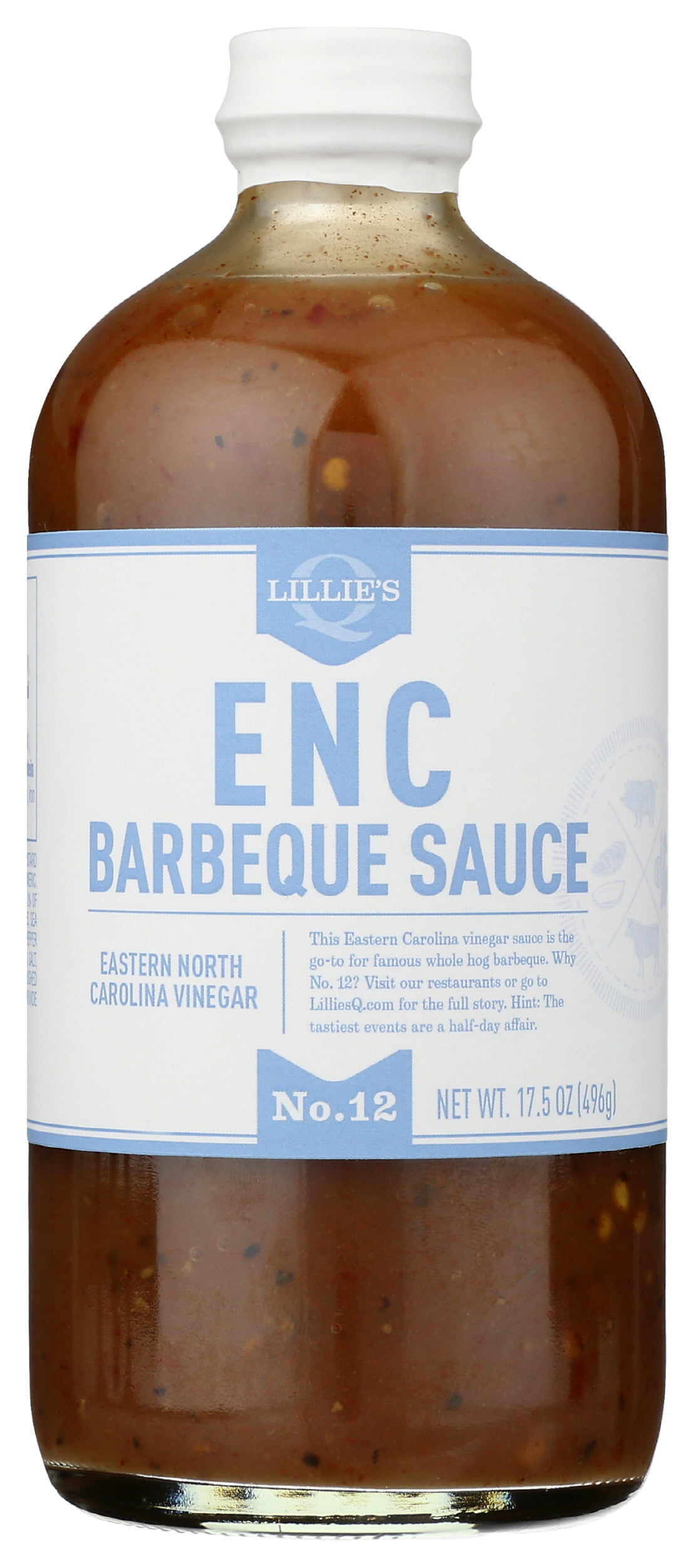 Pack of 6, Lillies Q ENC (Eastern North Carolina) Barbeque Sauce, 17.5 oz - Walmart.com