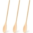 Pack of 6 Long Handle Wooden Cooking Mixing Oval Spoons, 12 Inch Long ...