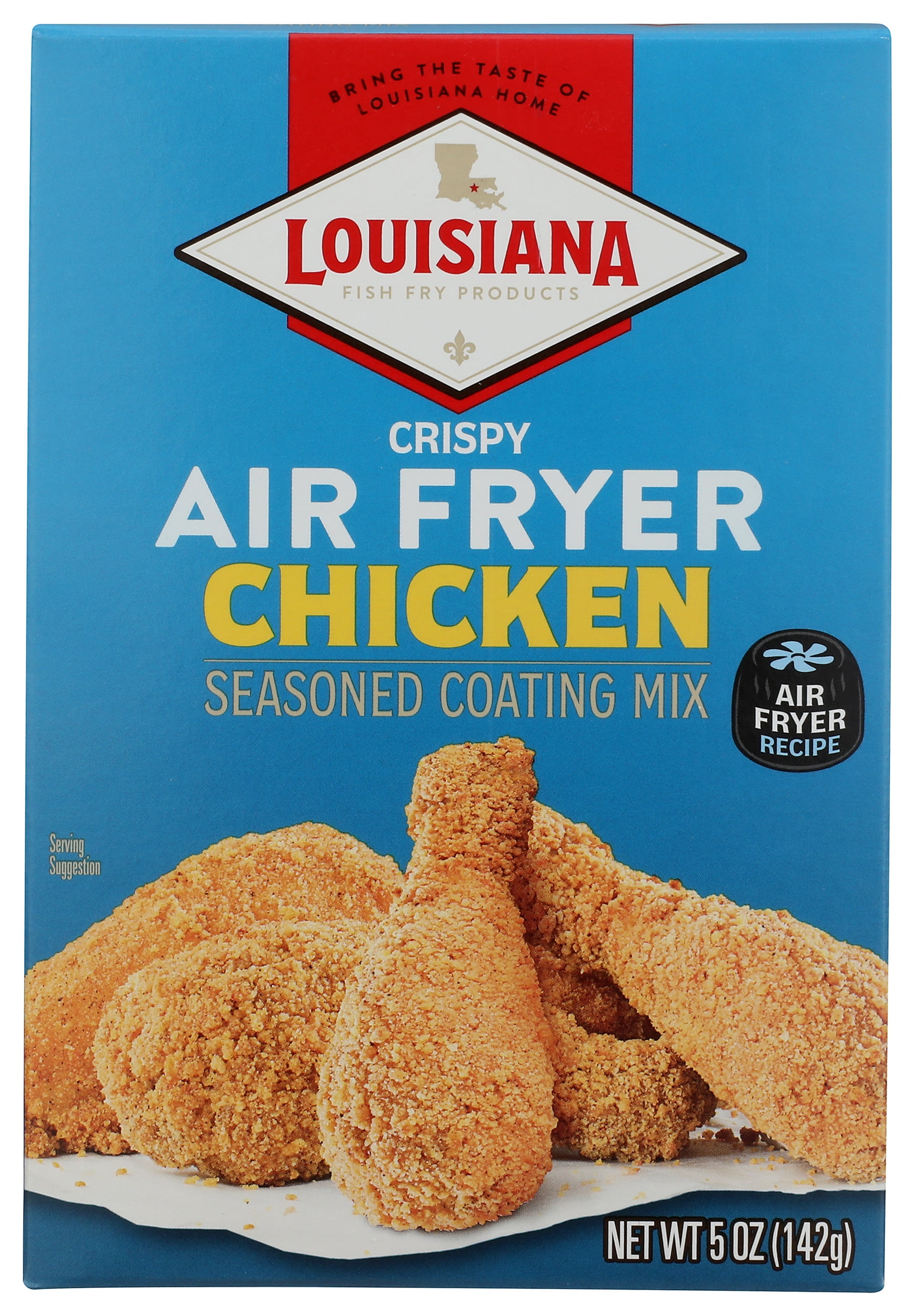 Pack of 6, Louisiana Fish Fry Air Fryer Chicken Coating Mix , 5 oz ...