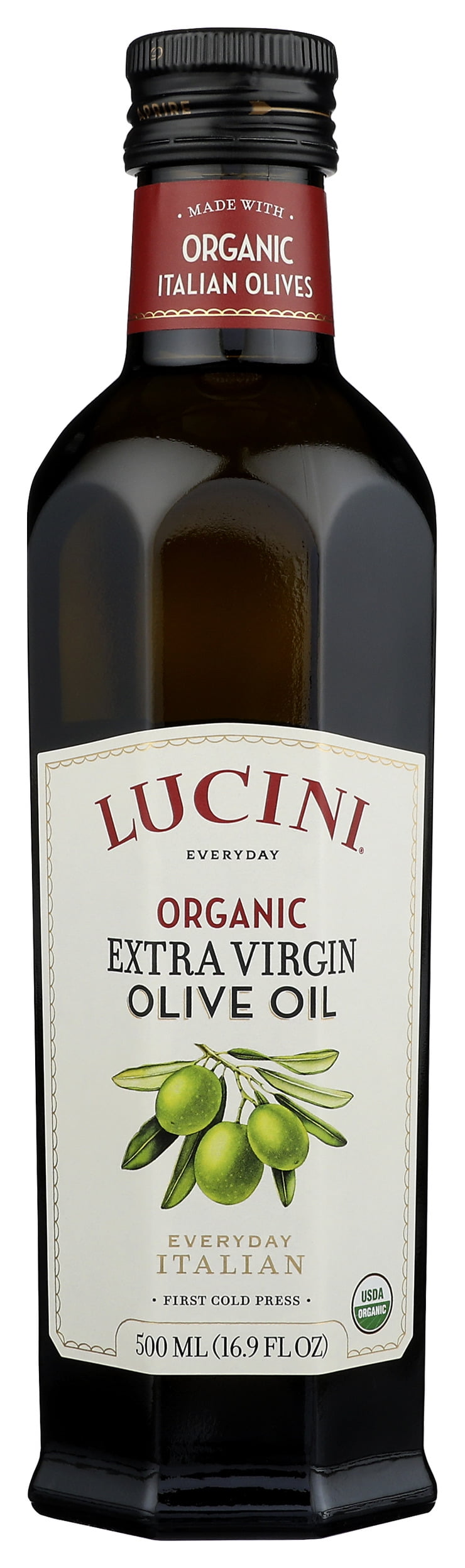 Pack of 6, Lucini Everyday Italian Organic Extra Virgin Olive Oil, 17 ...