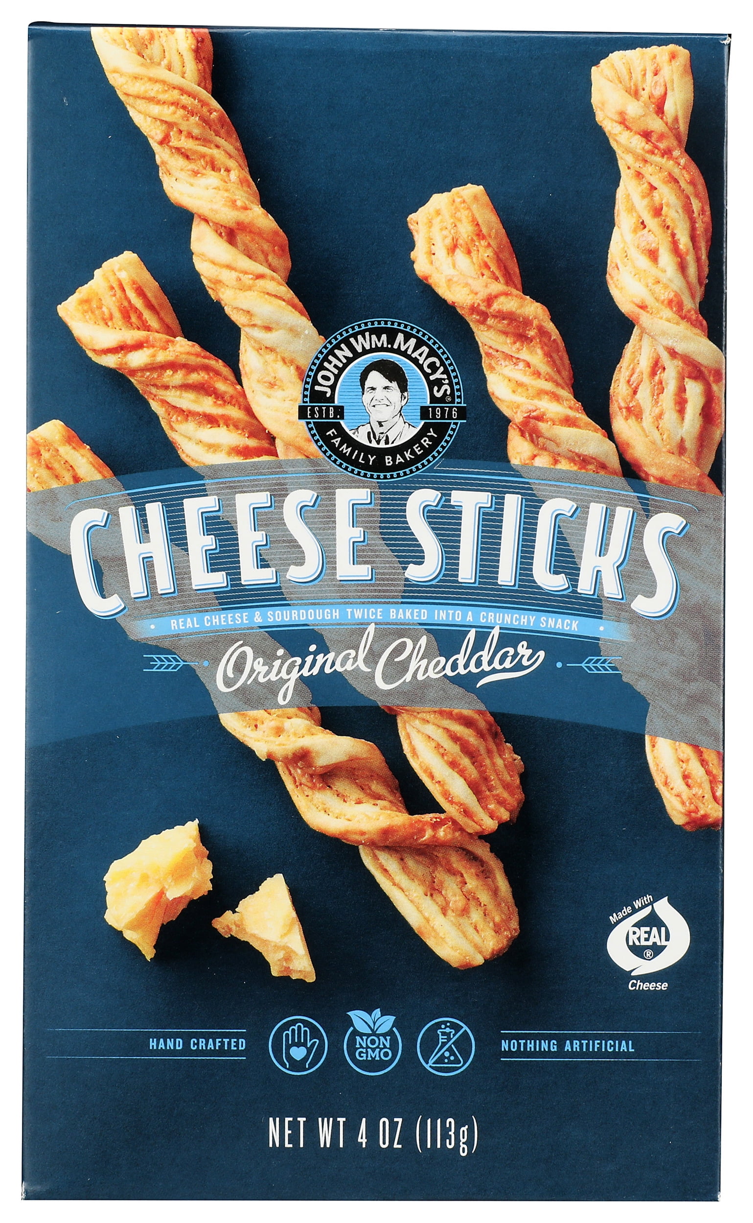 Pack of 6, Macys Original Cheddar CheeseSticks, 4 oz - Walmart.com