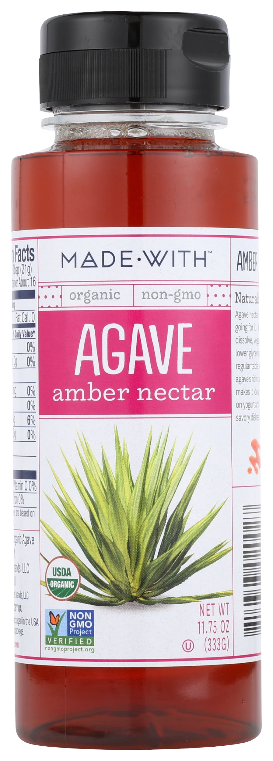 Pack of 6, Made With Agave Amber Nectar, 11.75 oz - Walmart.com