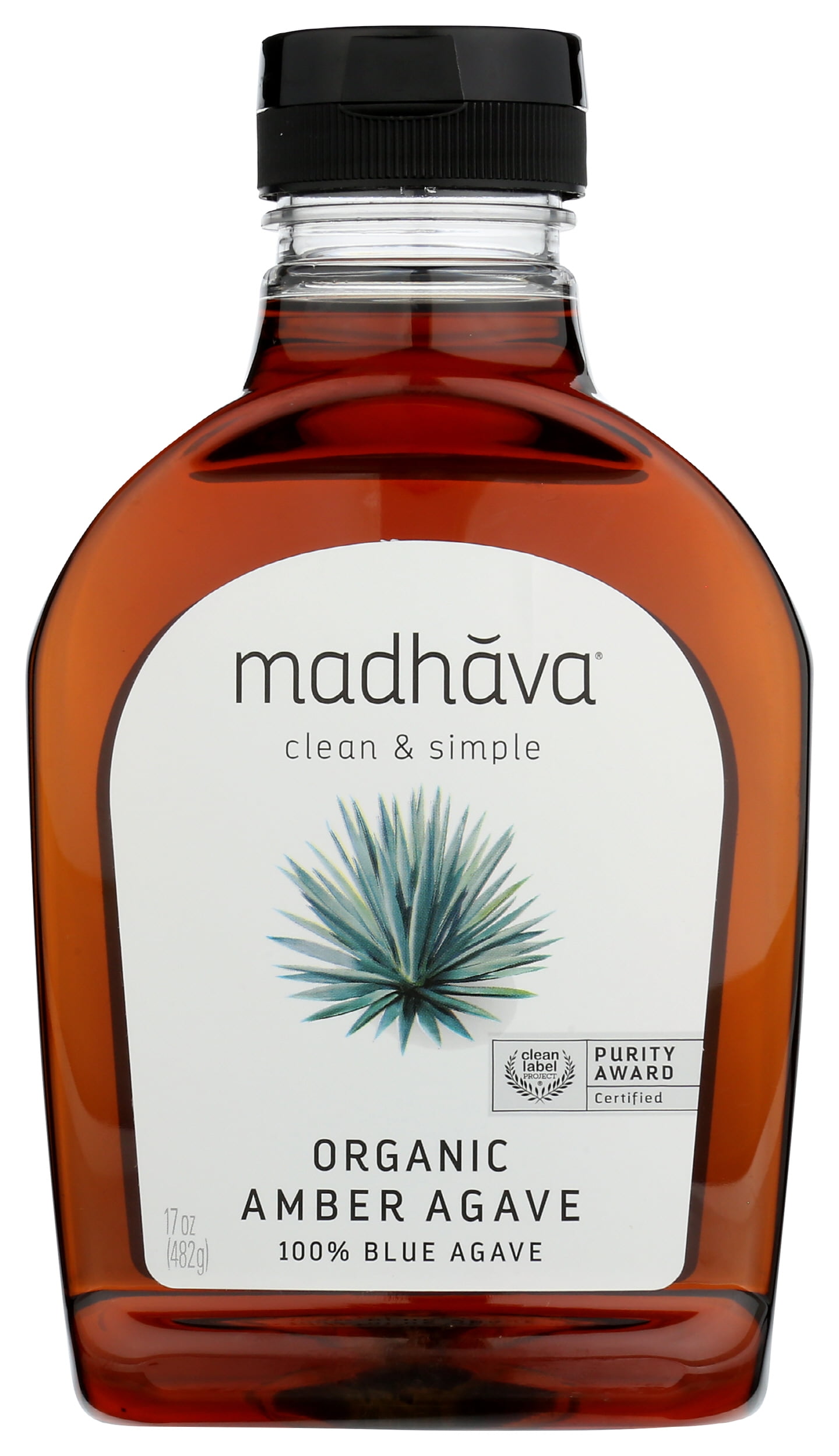 Pack of 6, Madhava Organic Amber Agave, 17 oz - Walmart.com