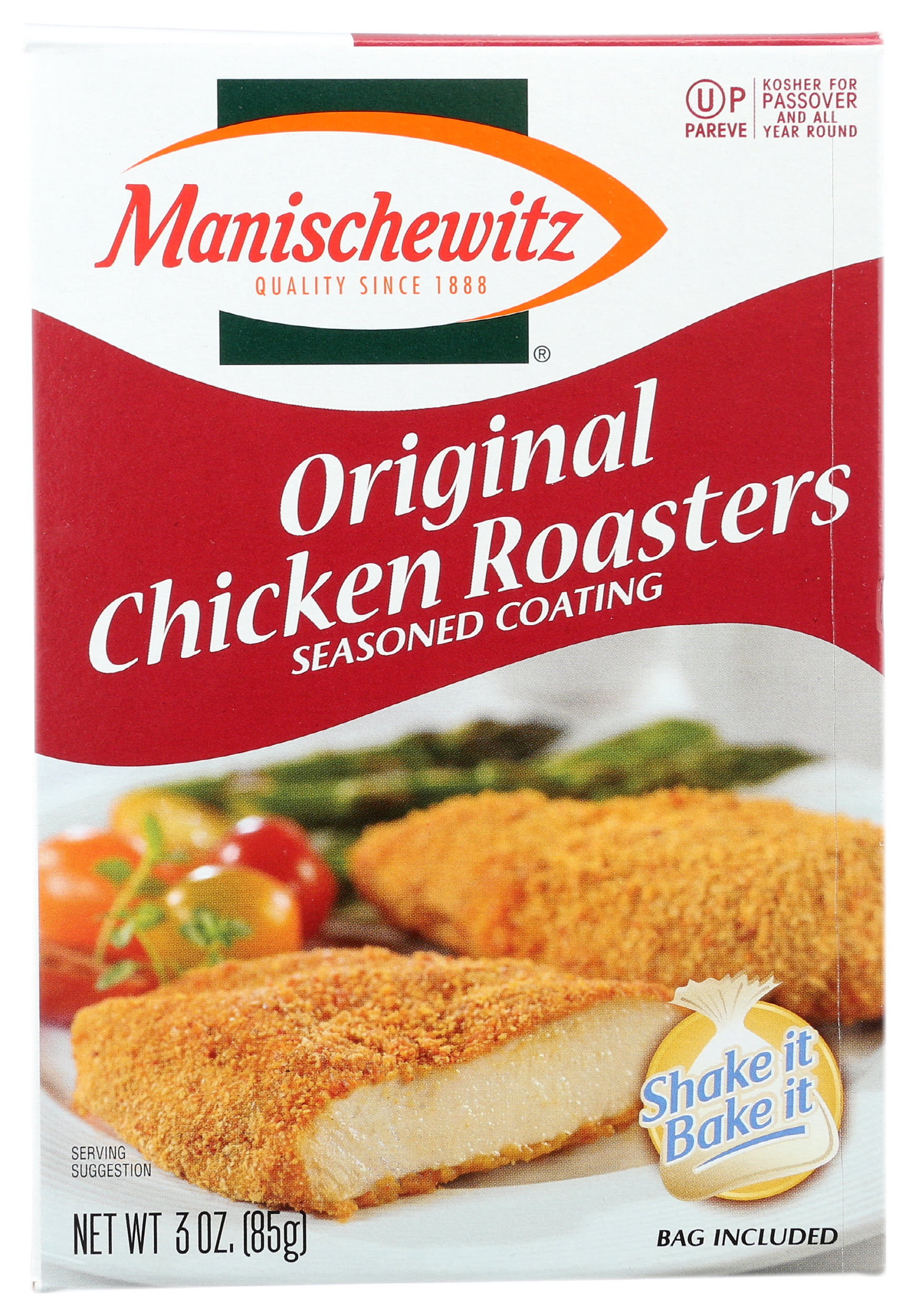 Pack of 6, Manischewitz Original Chicken Roasters Seasoned Coating, 3 ...