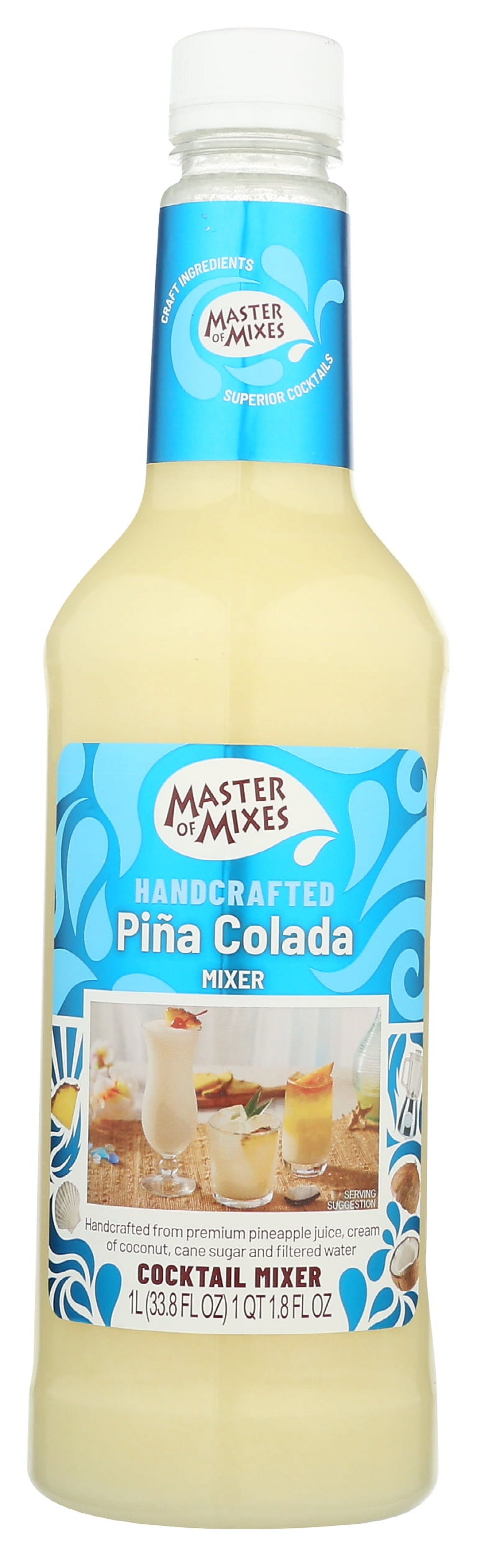 Pack of 6, Master Of Mixes Piña Colada Cocktail Mixer, 33.8 fl oz ...