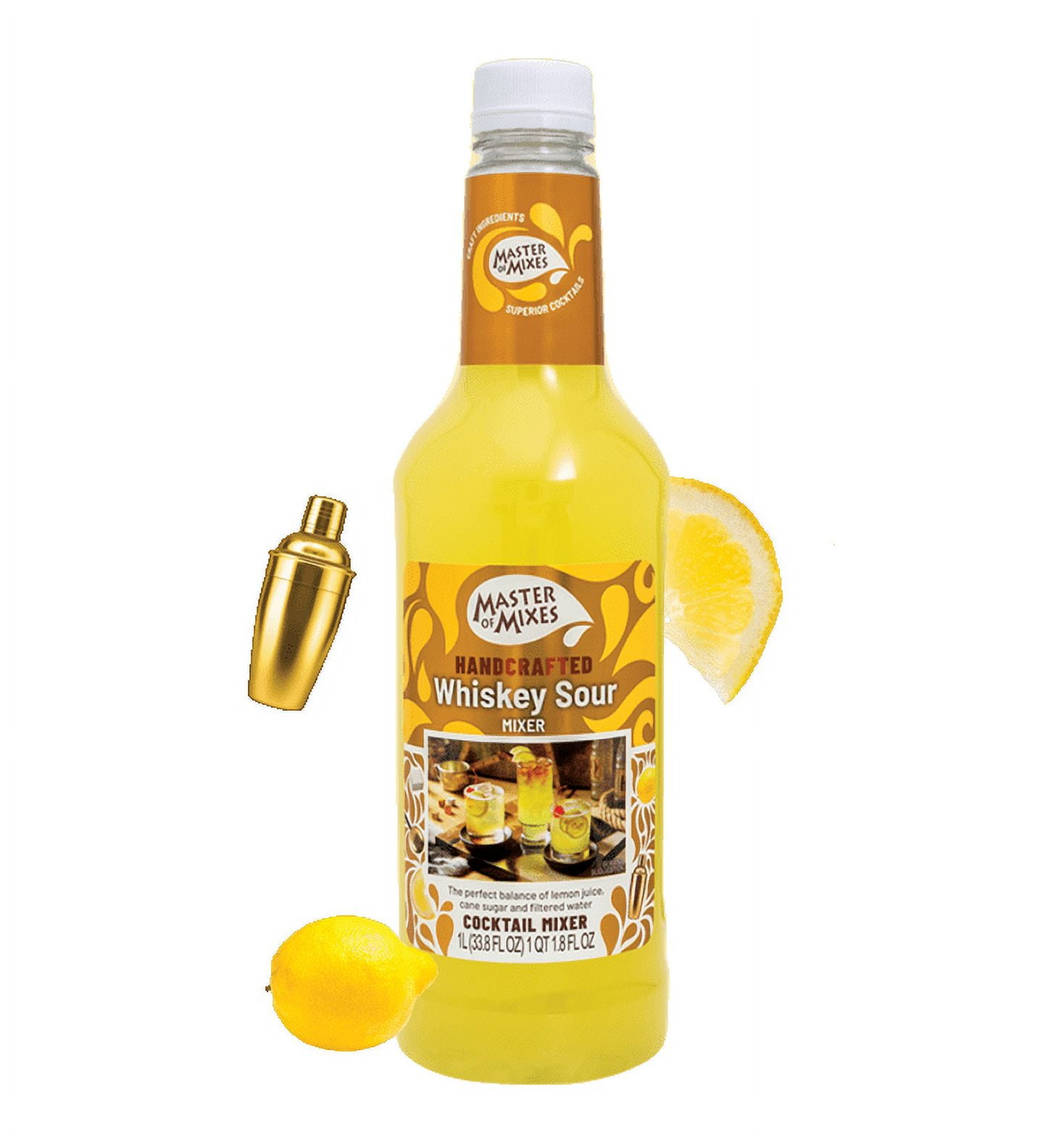 Pack of 6, Master Of Mixes Whiskey Sour Cocktail Mixer, 33.8 oz ...