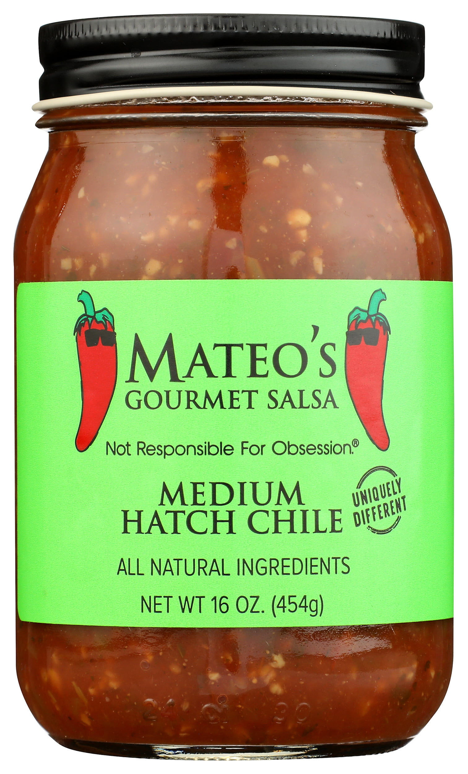 Pack of 6, Mateos Gourmet Hatch Chile Salsa, Medium, 16 oz - Walmart.com