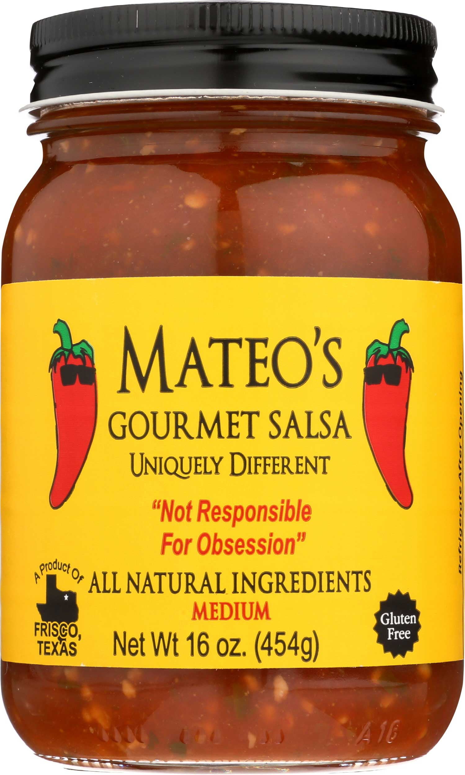 Pack of 6, Mateos Medium Gourmet Salsa, 16 oz - Walmart.com