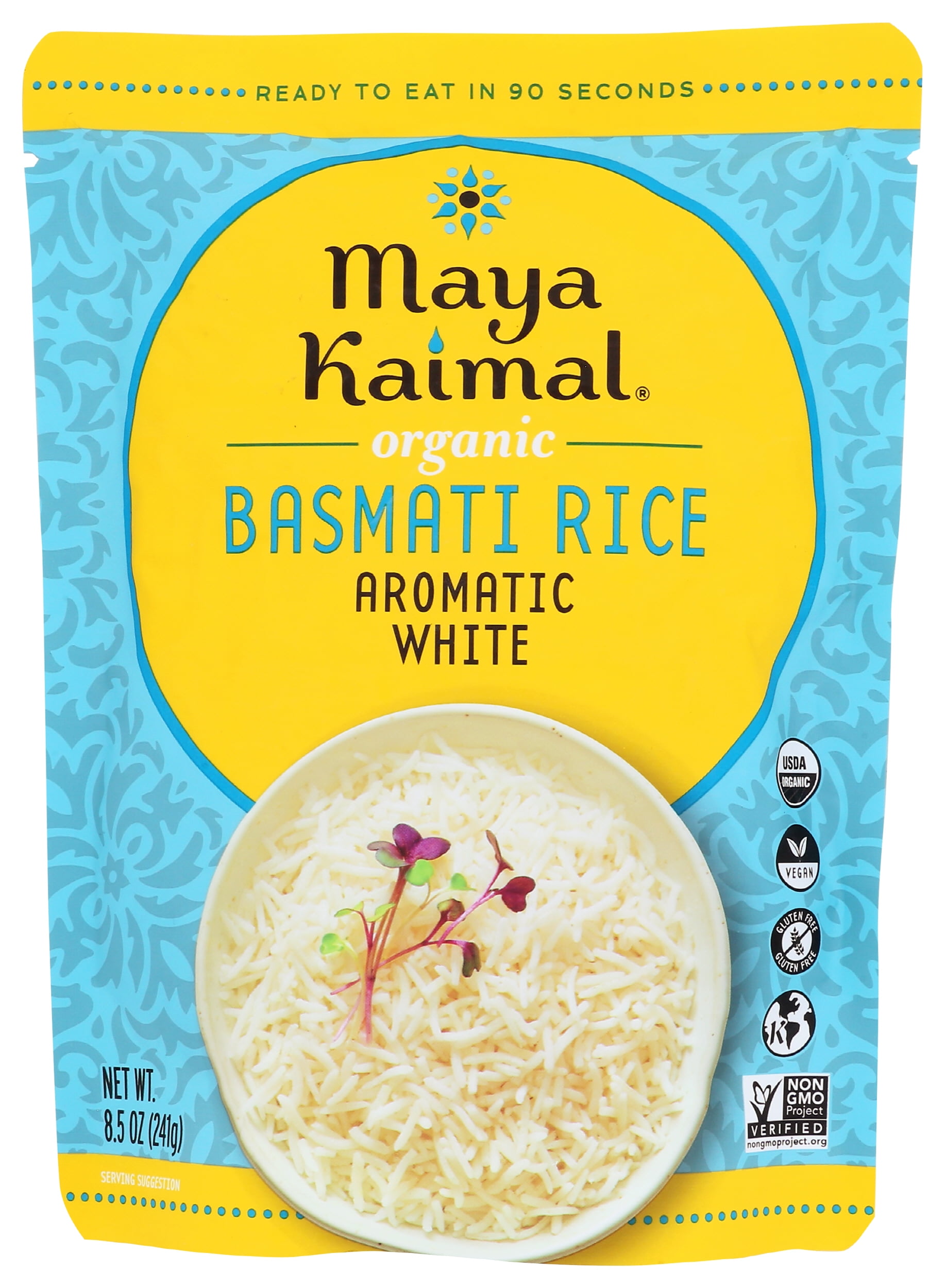 (Pack of 6), Maya Kaimal Aromatic White Basmati Rice, 8.5 oz - Walmart.com