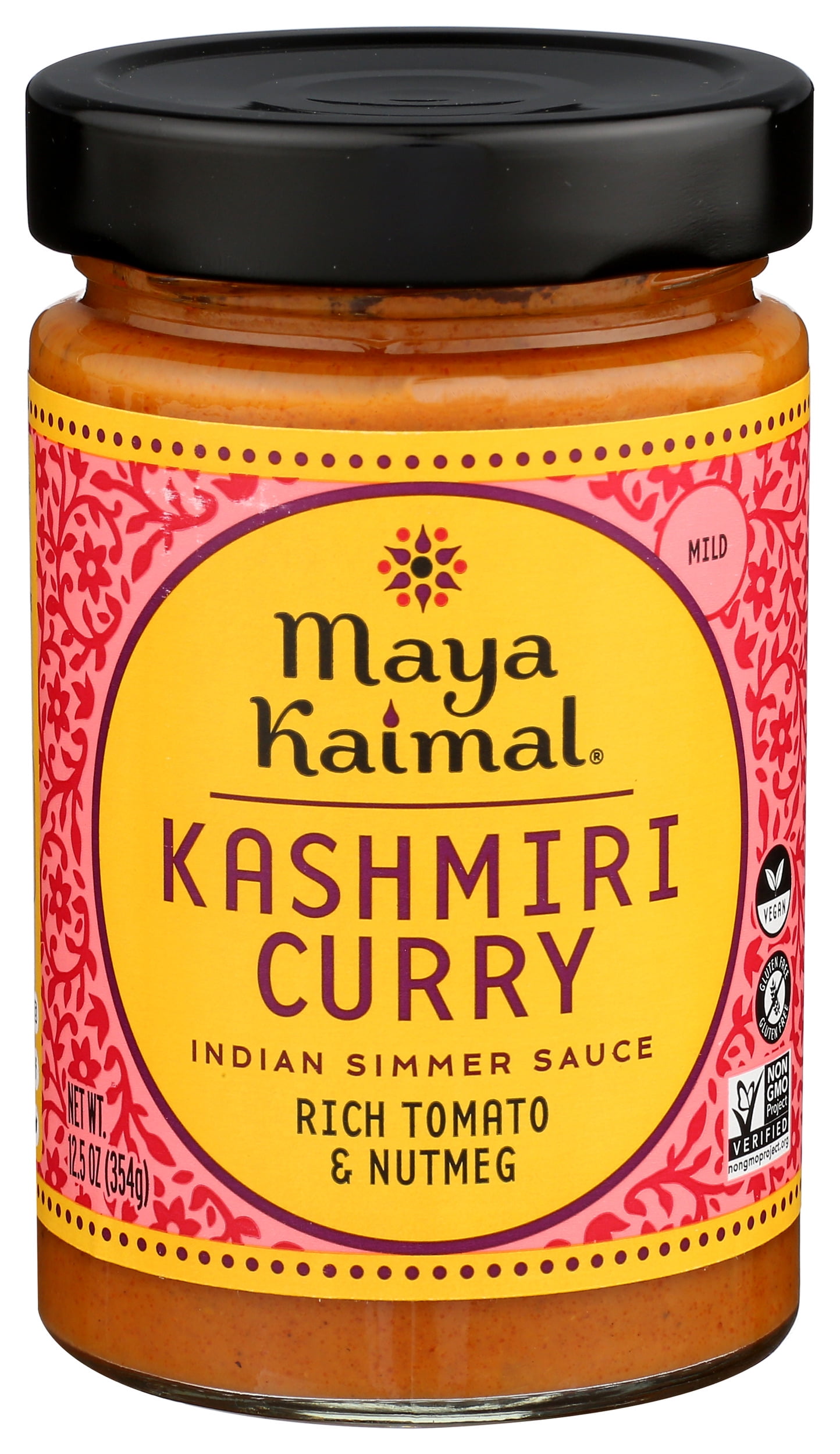 Pack of 6, Maya Kaimal Kashmiri Curry Indian Simmer Sauce, 12.5 oz ...