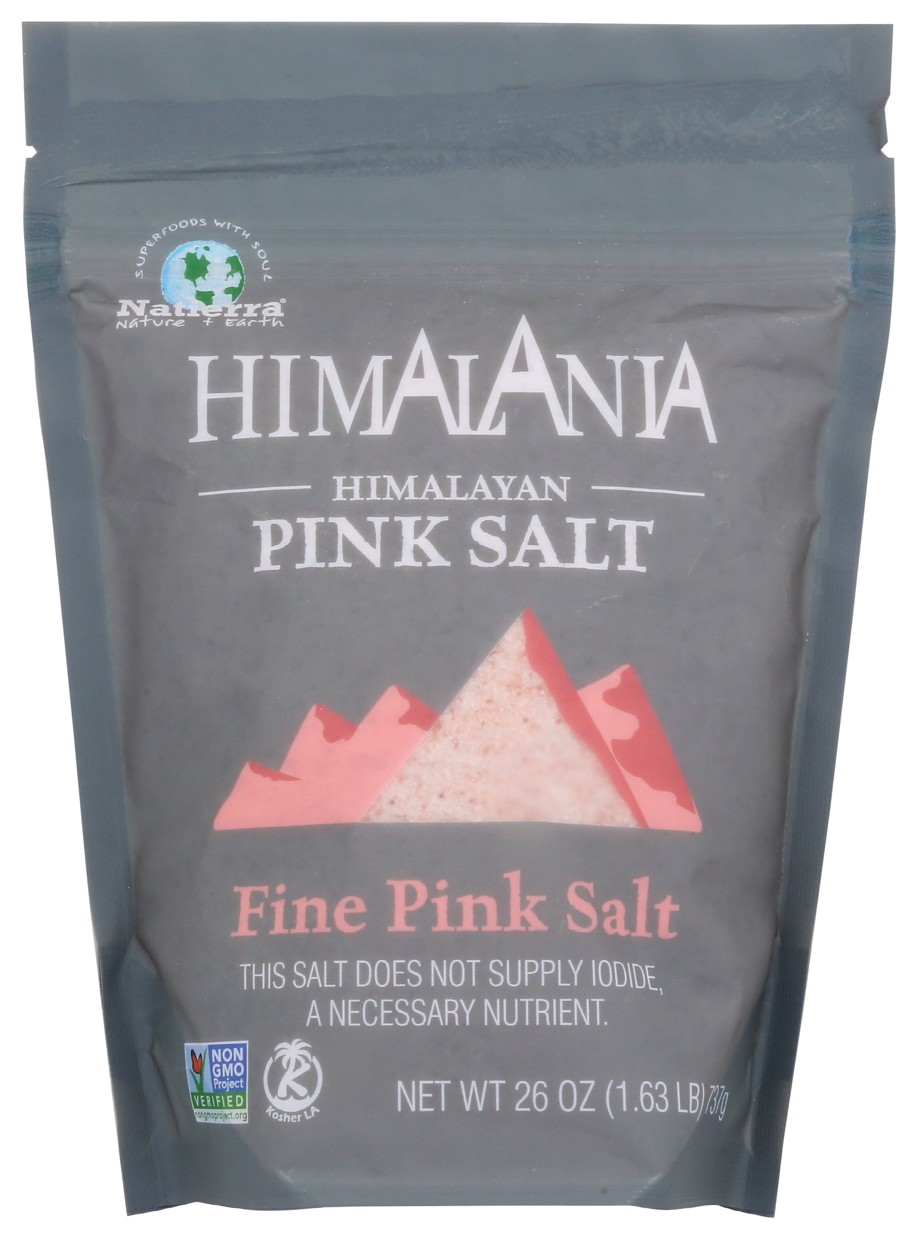 Pack of 6, Natierra Himalania Pink Salt, 26 oz - Walmart.com