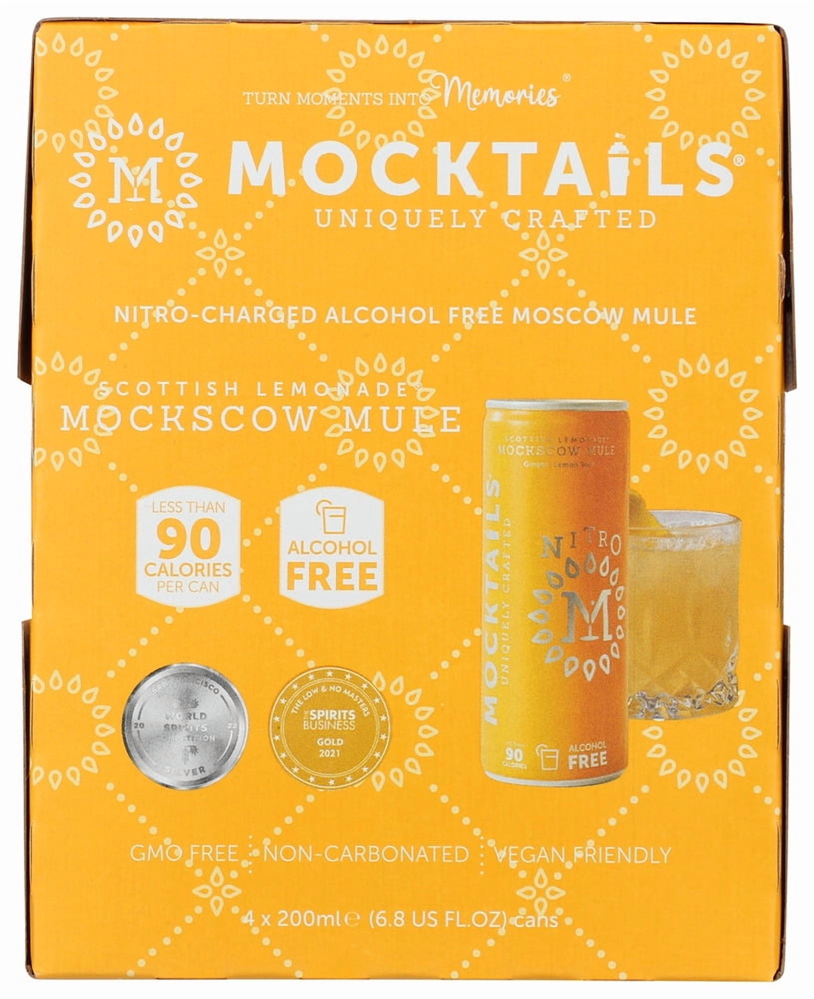 (Pack of 6) Nitro Mocktails Non-Alcoholic Moscow Mule Mocktail 27.2 Fo ...