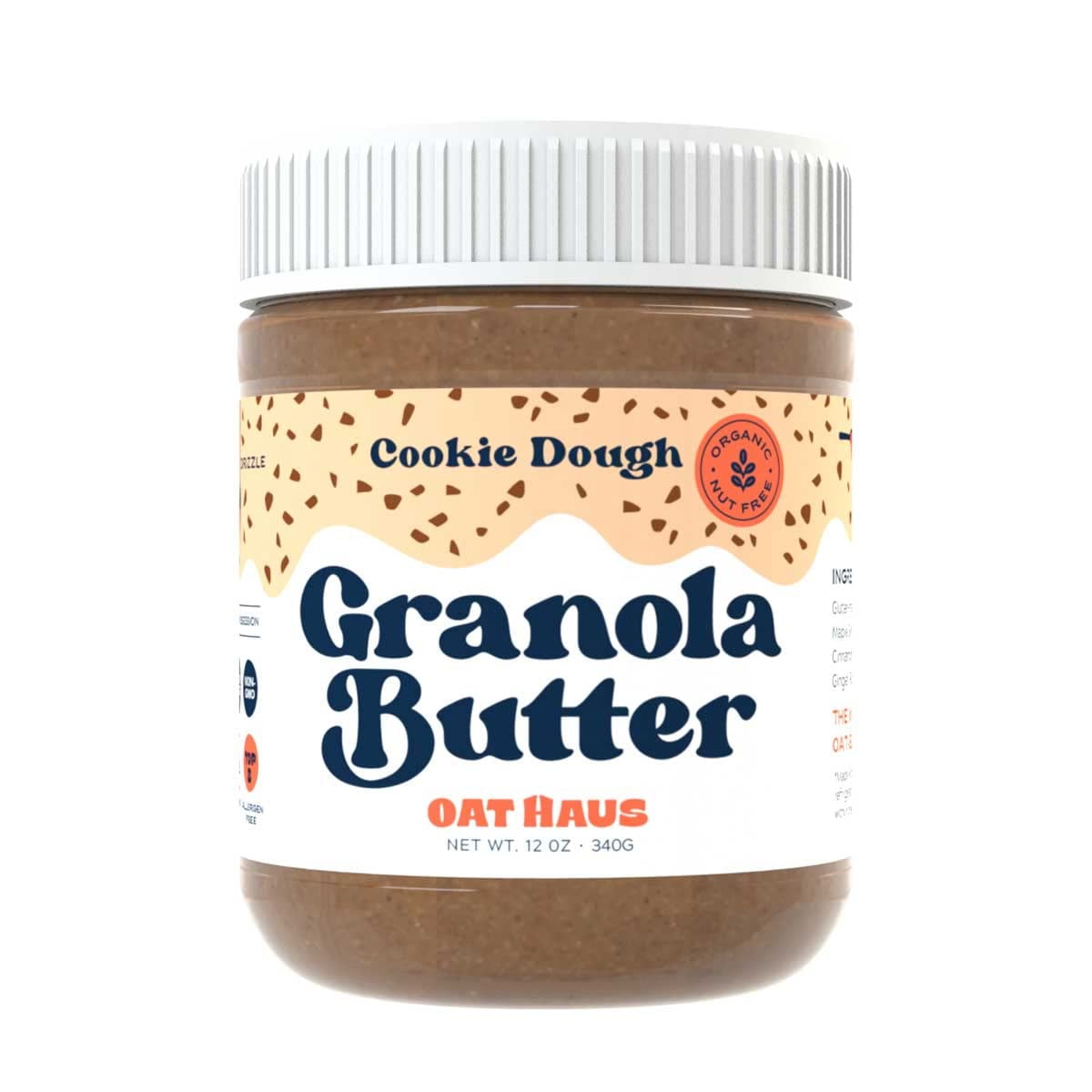 Pack of 6, Oat Haus Oat Haus Cookie Dough Granola Butter, 12 oz ...
